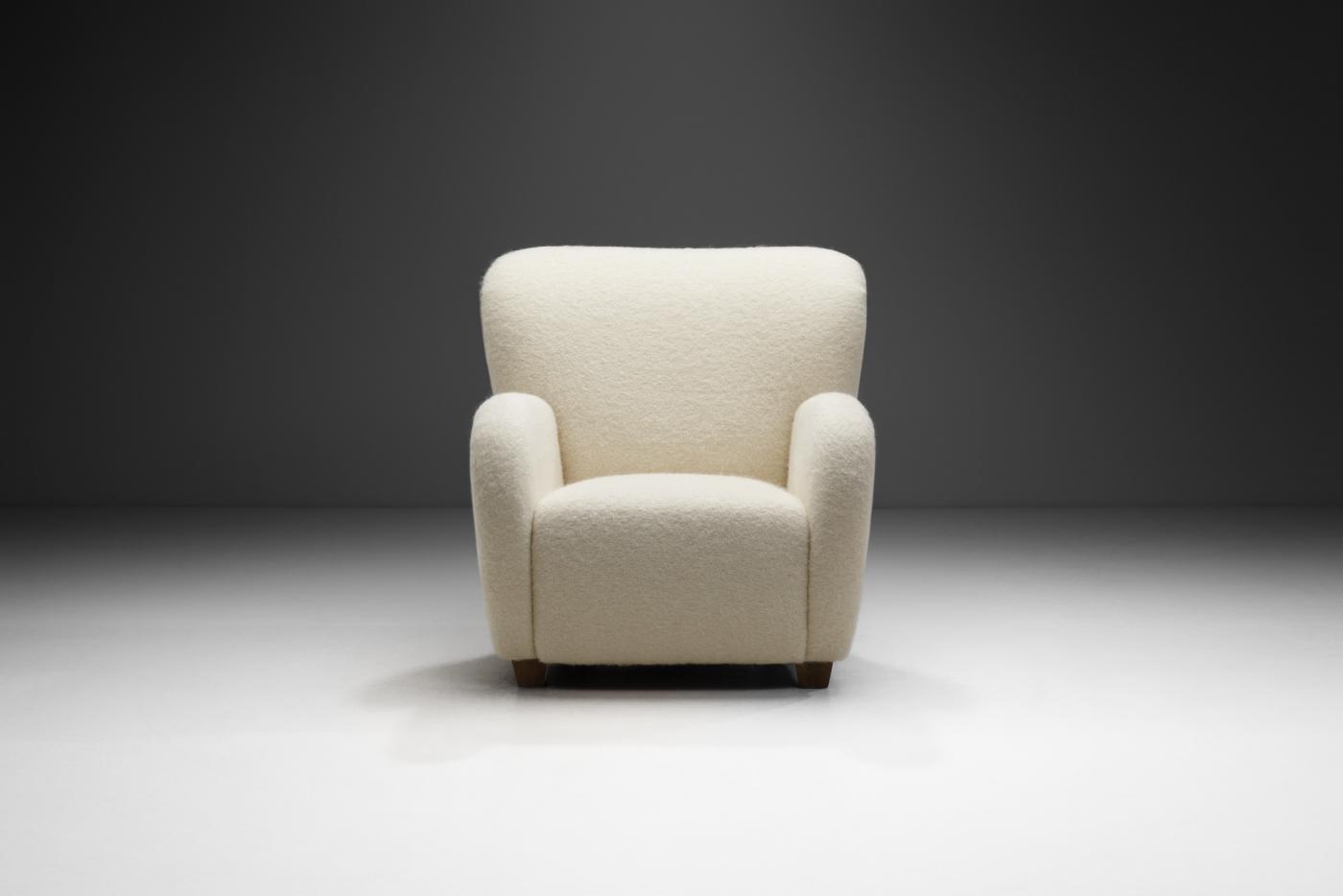 Mid-Century Modern European Cabinetmaker Lounge Chair, Europe 1950s