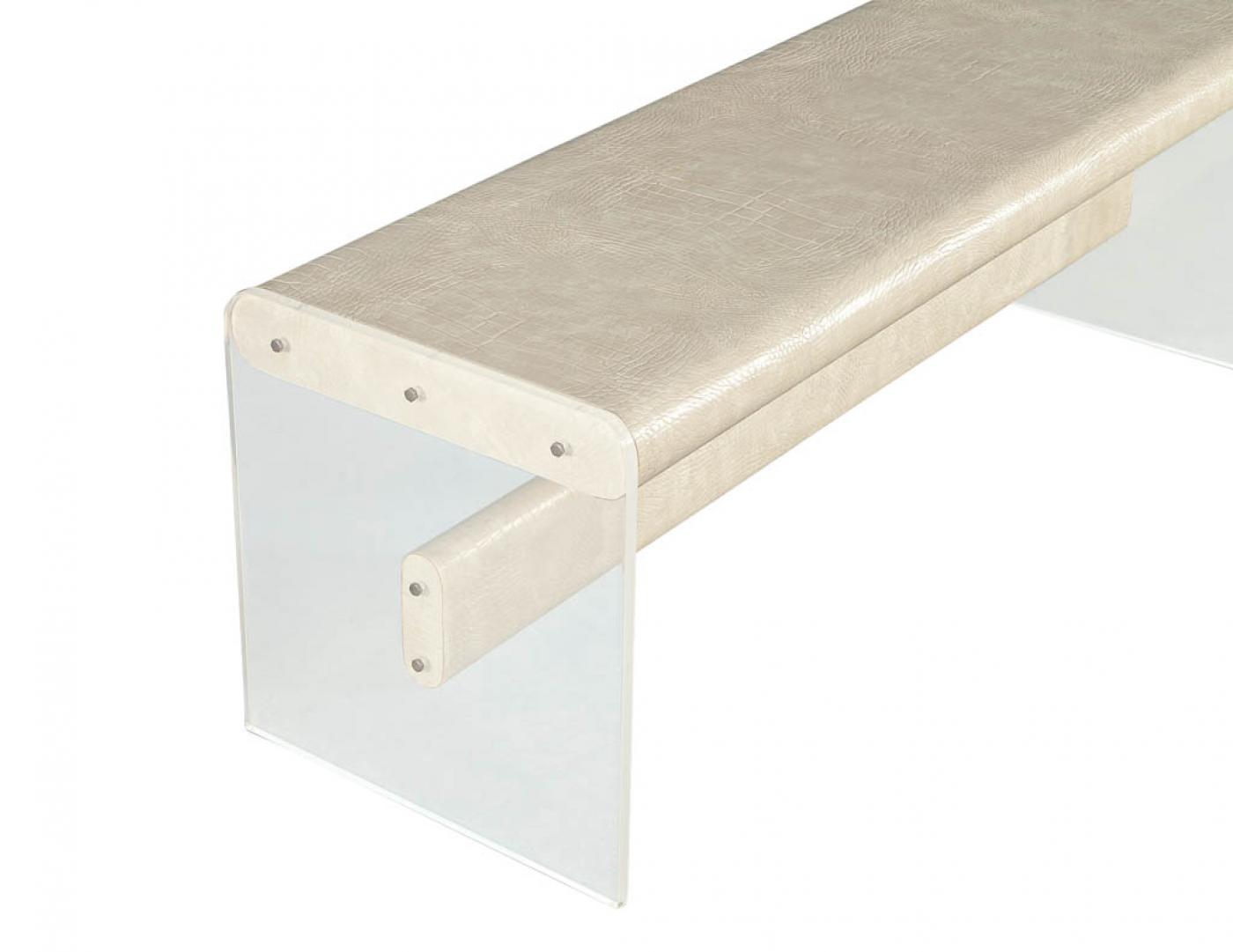 Mid-Century Modern Lucite Bench