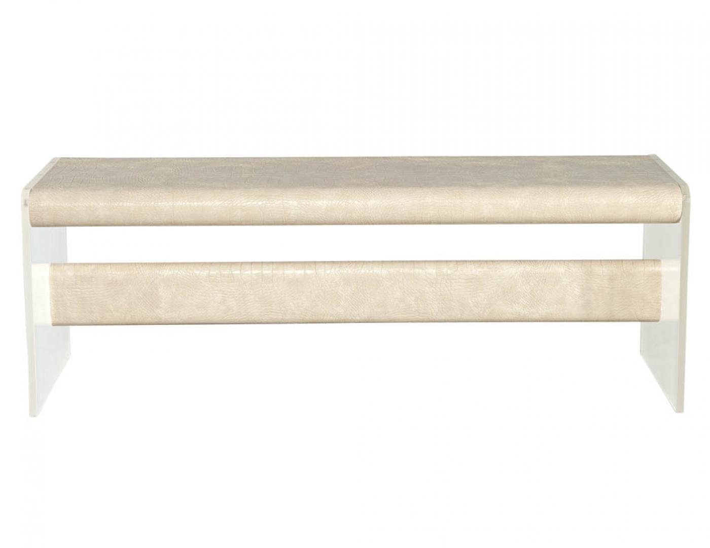 Mid-Century Modern Lucite Bench