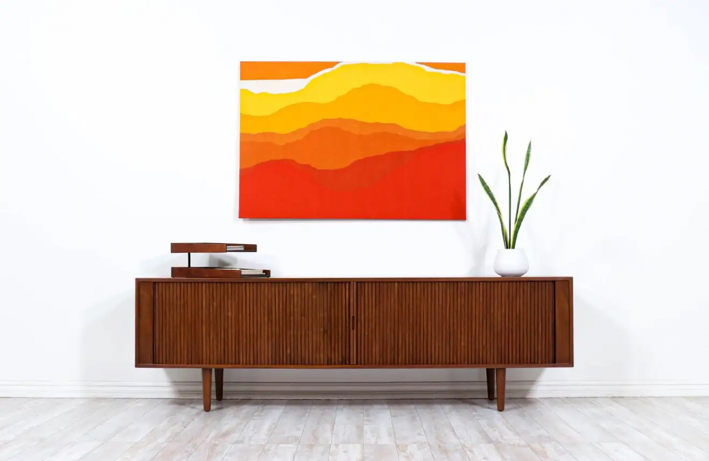 Mid-Century Modern Paper Magazine Tray Holder