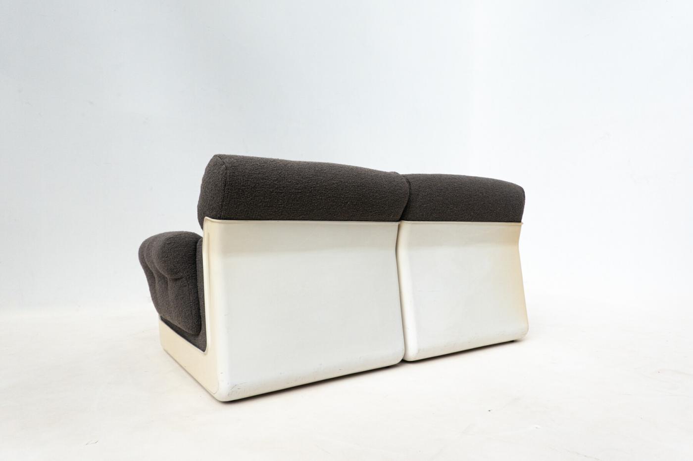 Mid Century Modular Two-Seater Sofa