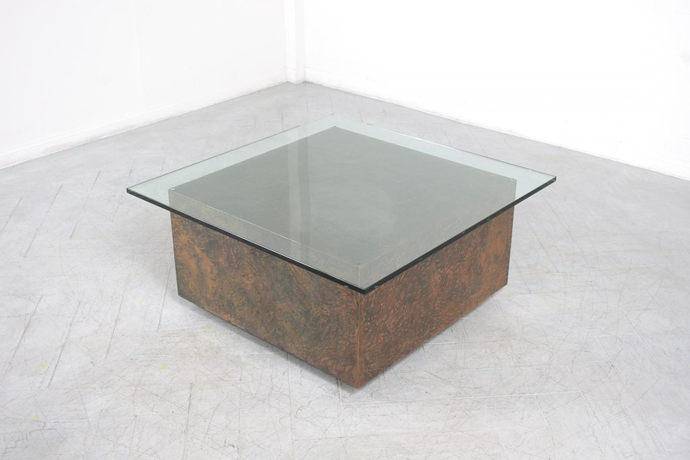 Mid-Century Parchment Coffee Table