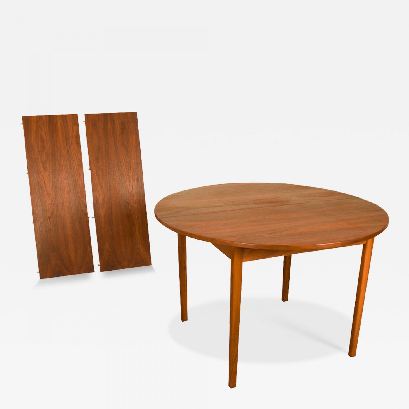 Mid century modern oval extendable dining table store