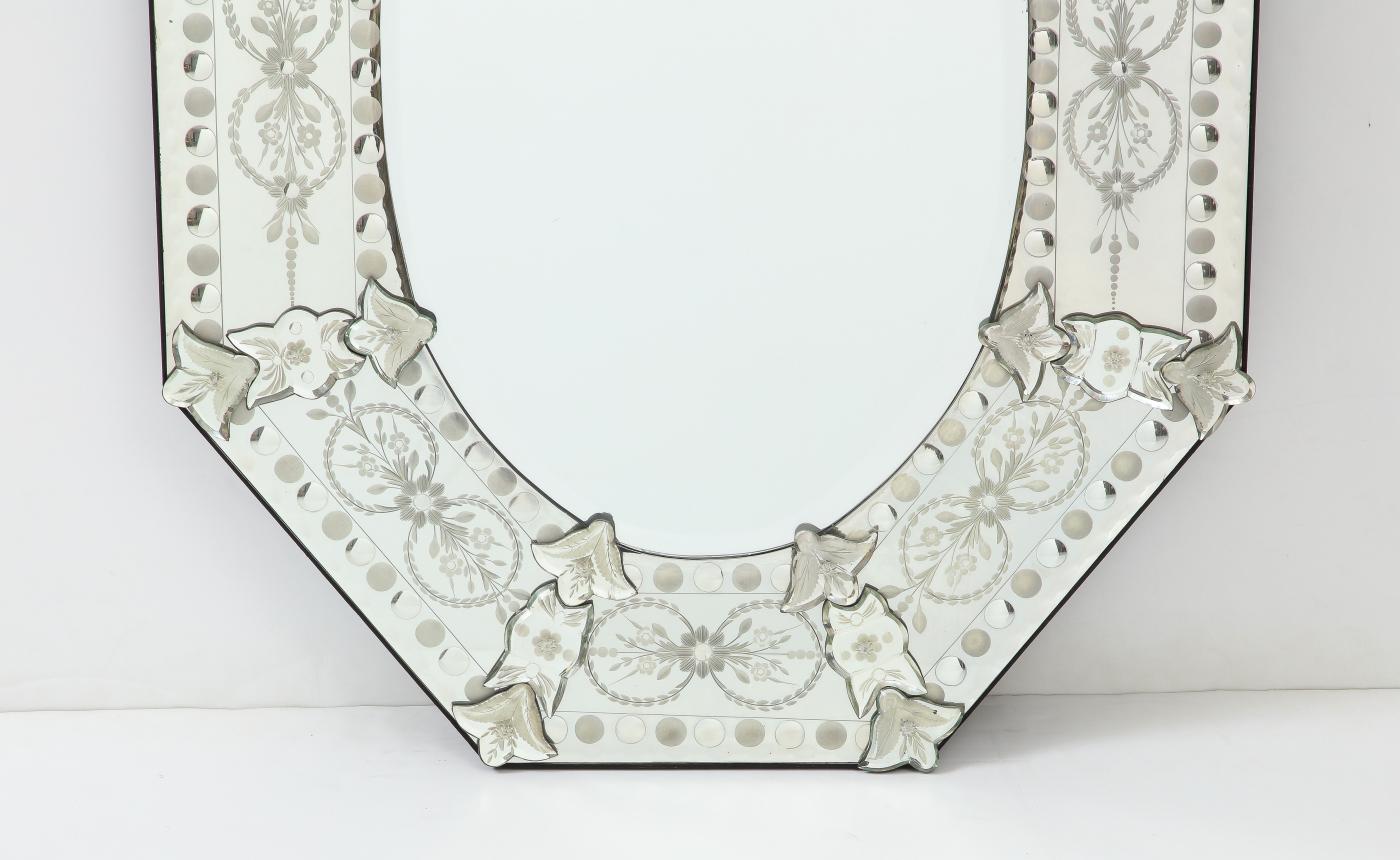 Mid Century Venetian Mirrors, Pair