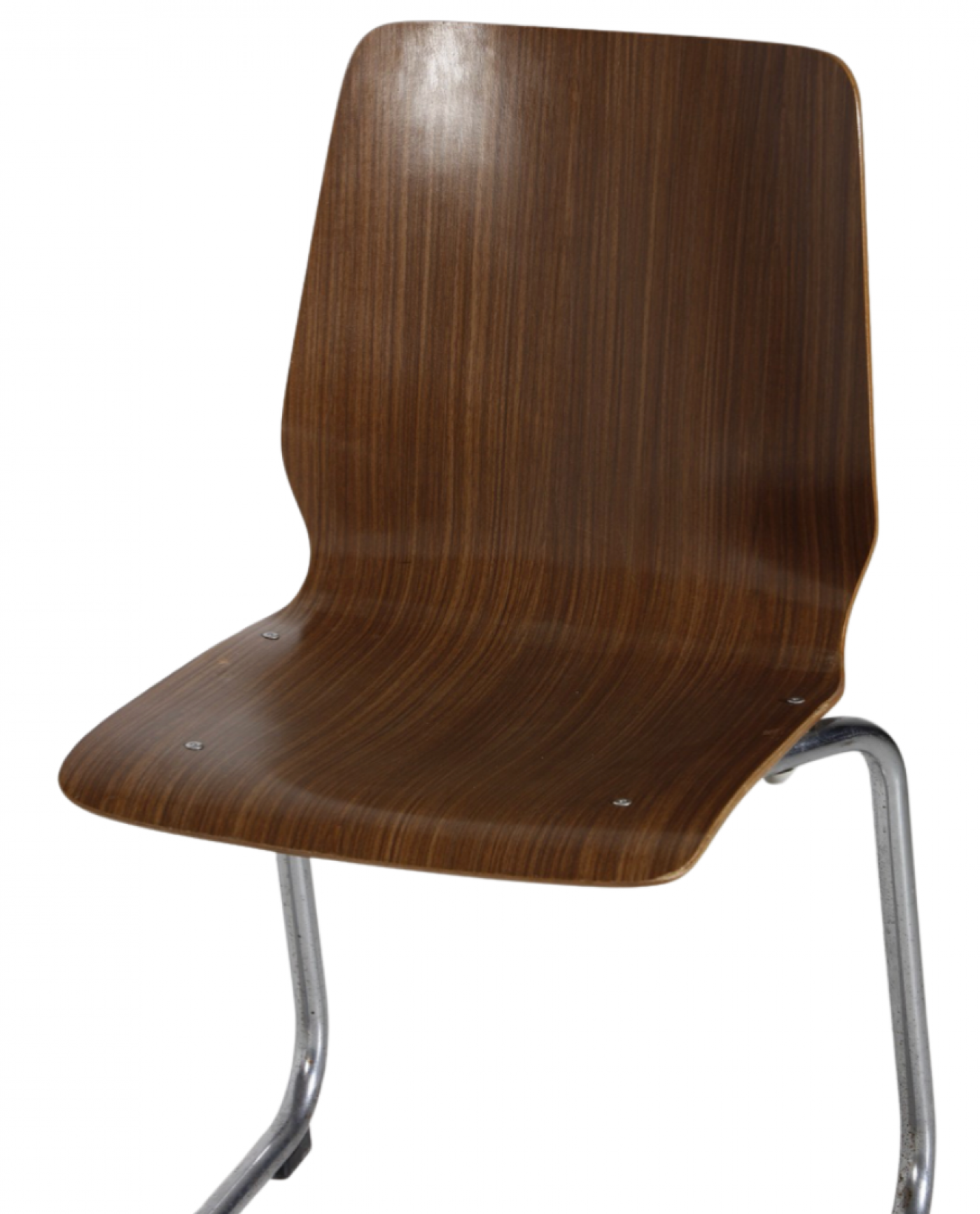 Mid-century Italian lacquered plywood school chairs