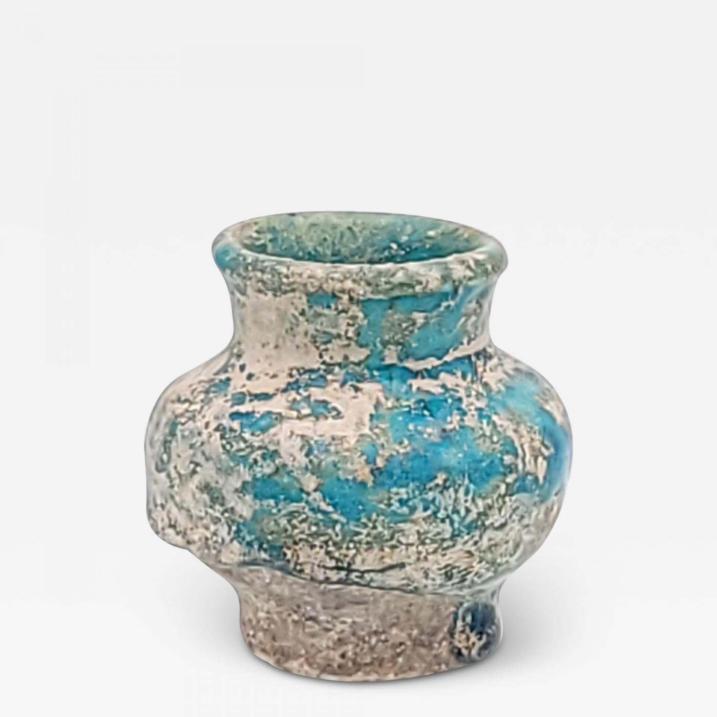Middle Eastern Turquoise Glazed Container, circa A.D. 1000