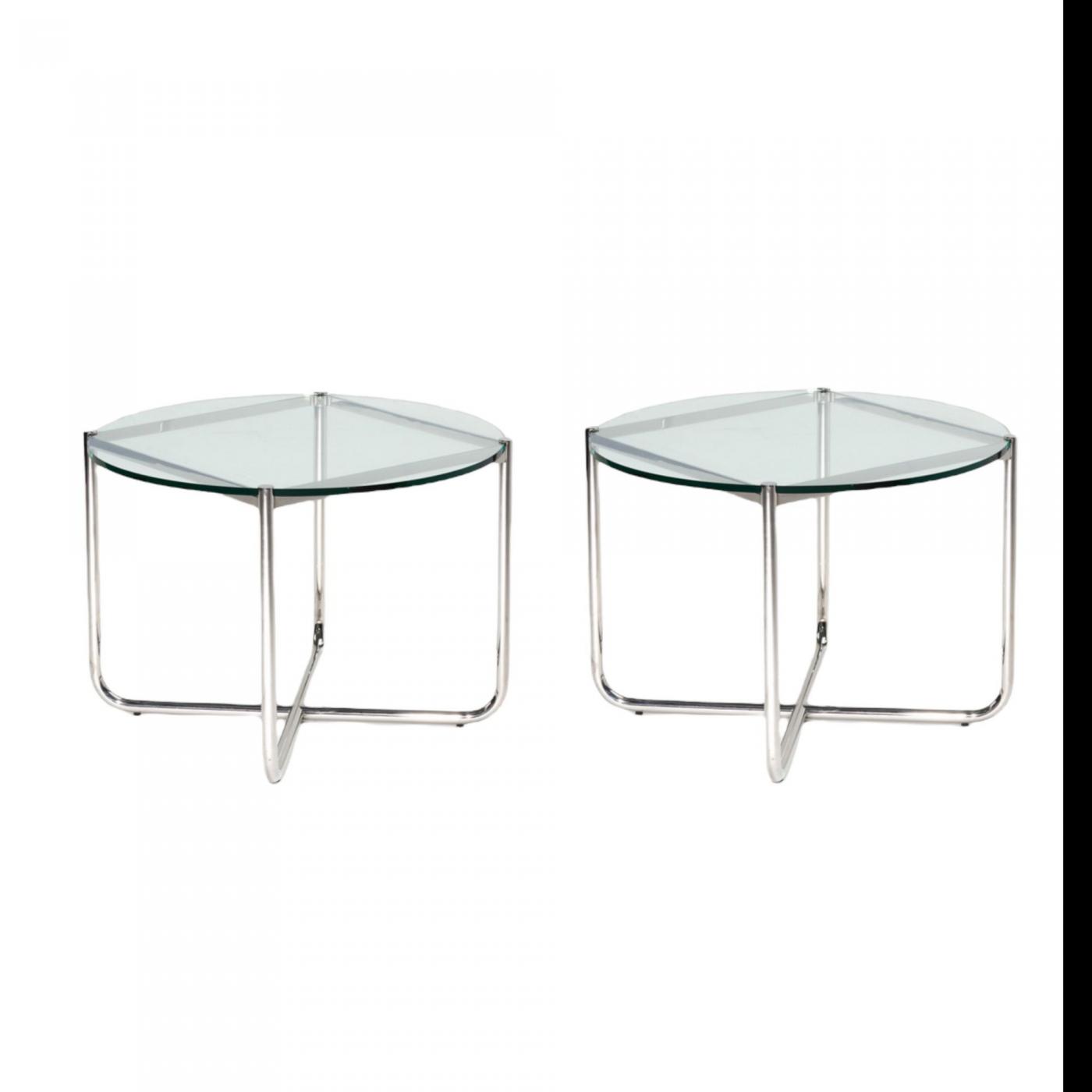 Ludwig Mies Van Der Rohe - Mies van der Rohe Mr Side/End Table Chrome ...