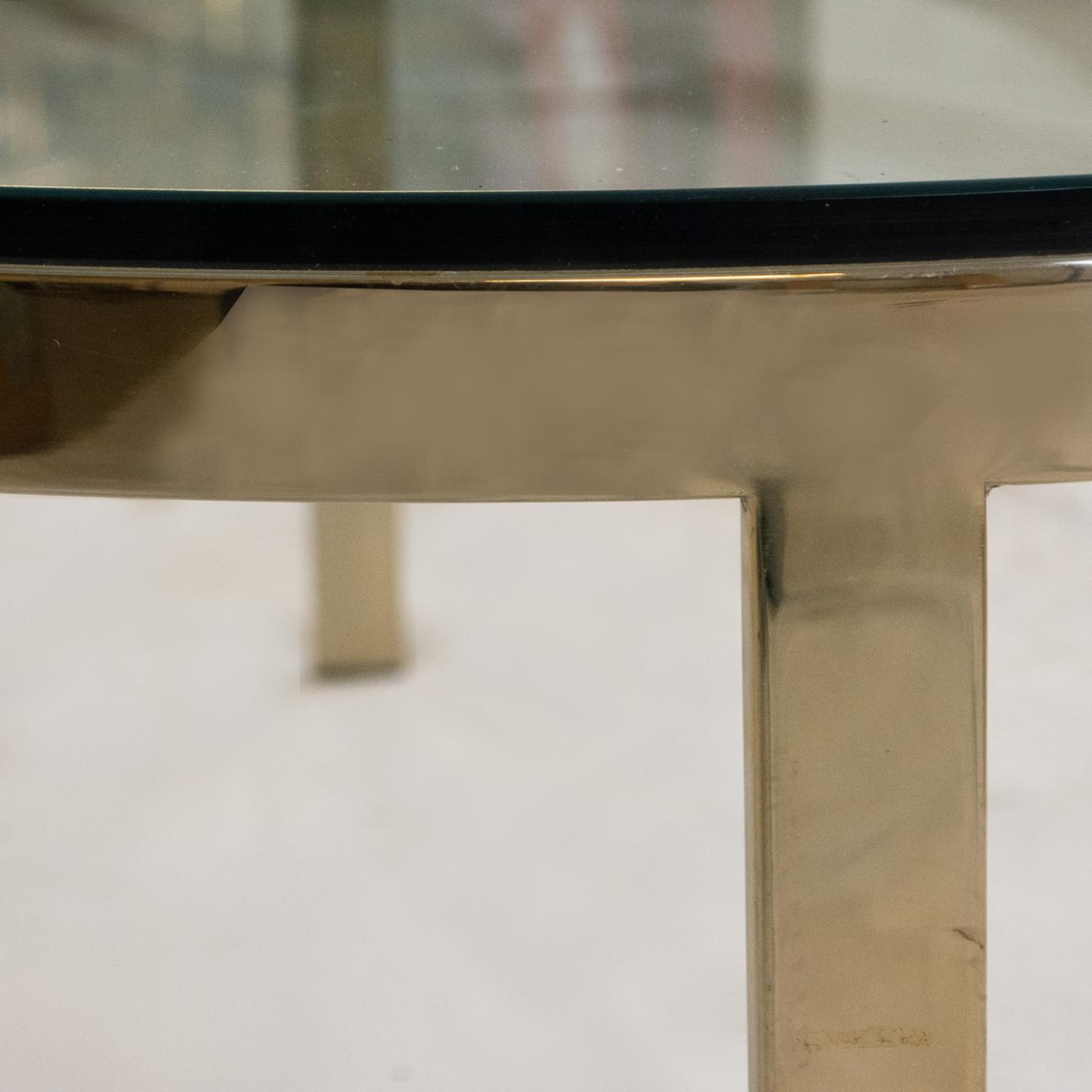 Milo Baughman - Chrome and Glass Round Coffee Table, Attributed to DIA