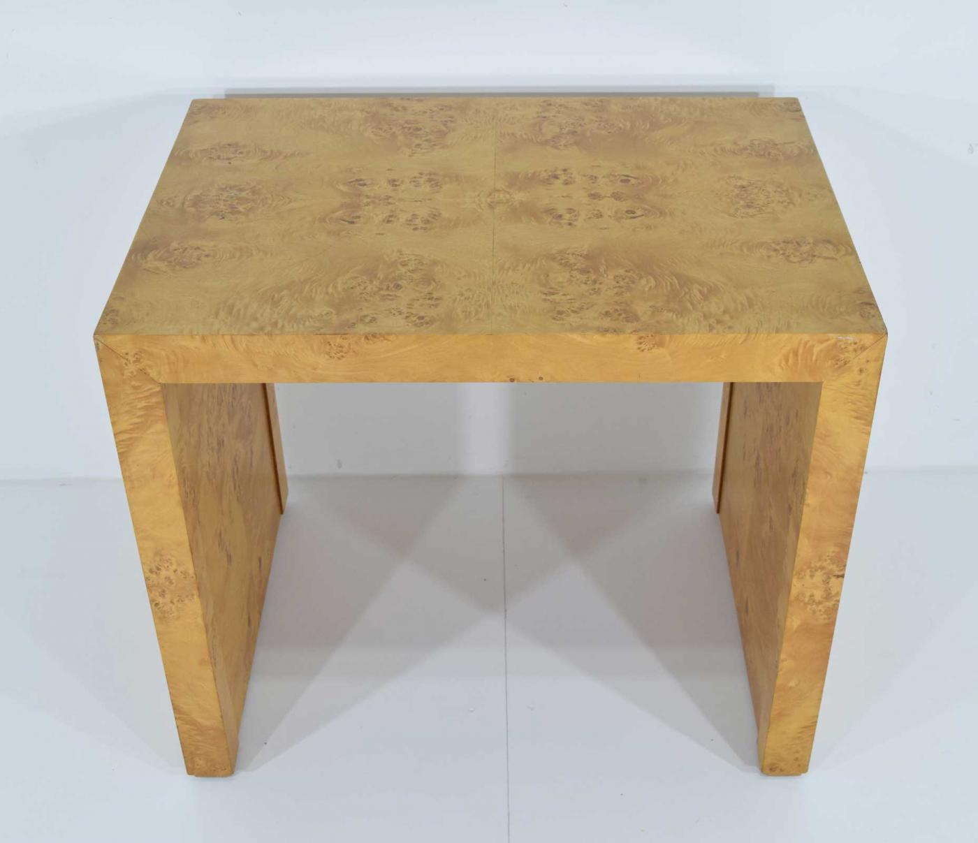 Milo Baughman - Milo Baughman Burl Wood Side Table