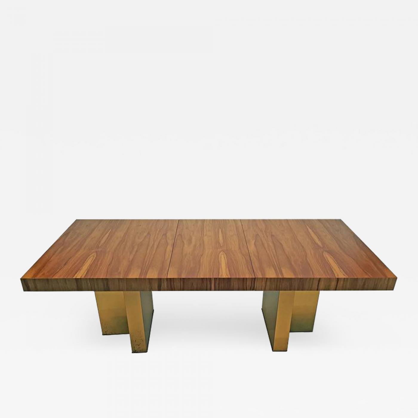 Milo Baughman - Milo Baughman Exotic Brazilian Rosewood and Brass ...