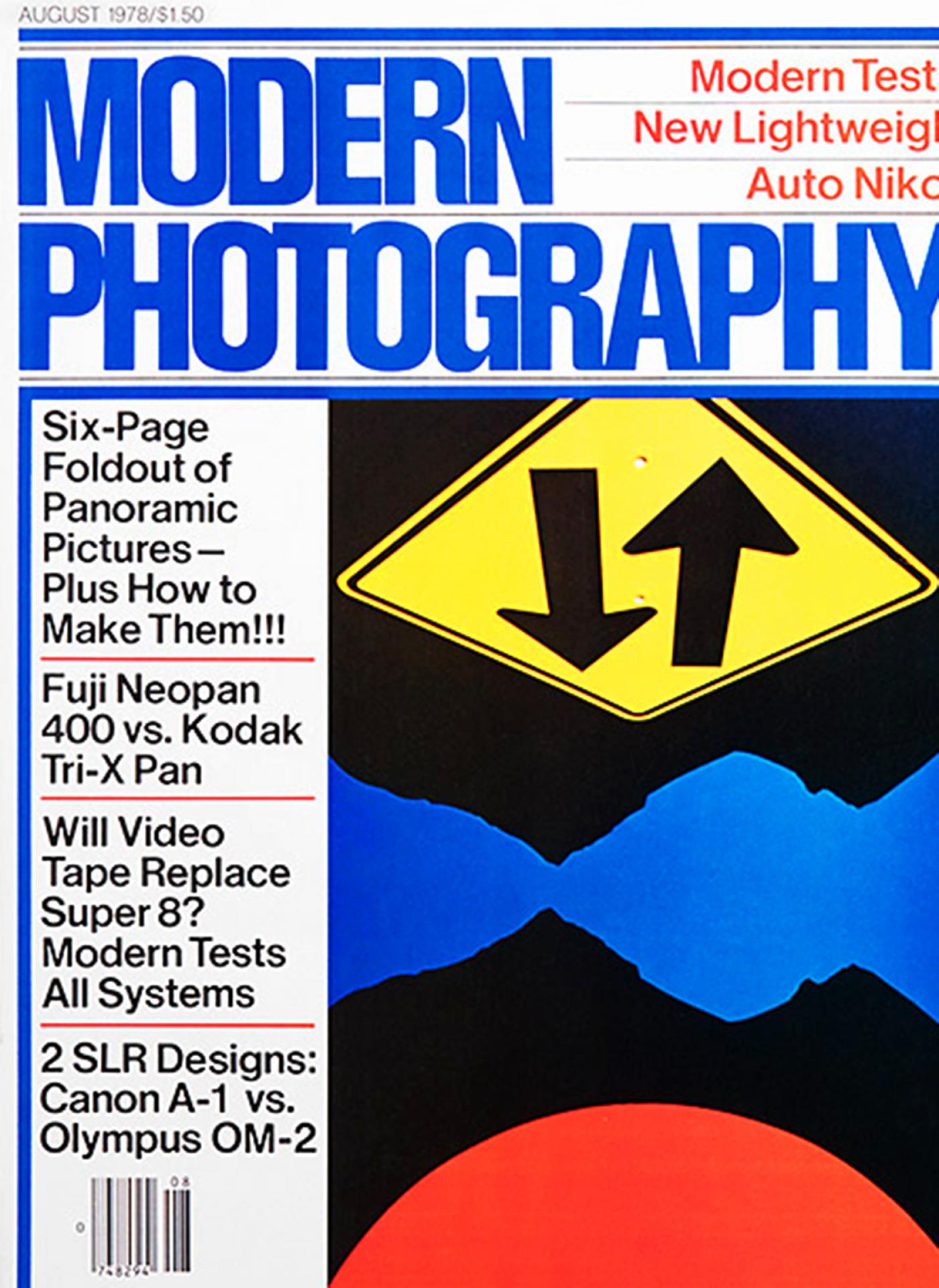 Mitchell Funk - Arrows and Red Sun, Modern Photography Magazine Cover