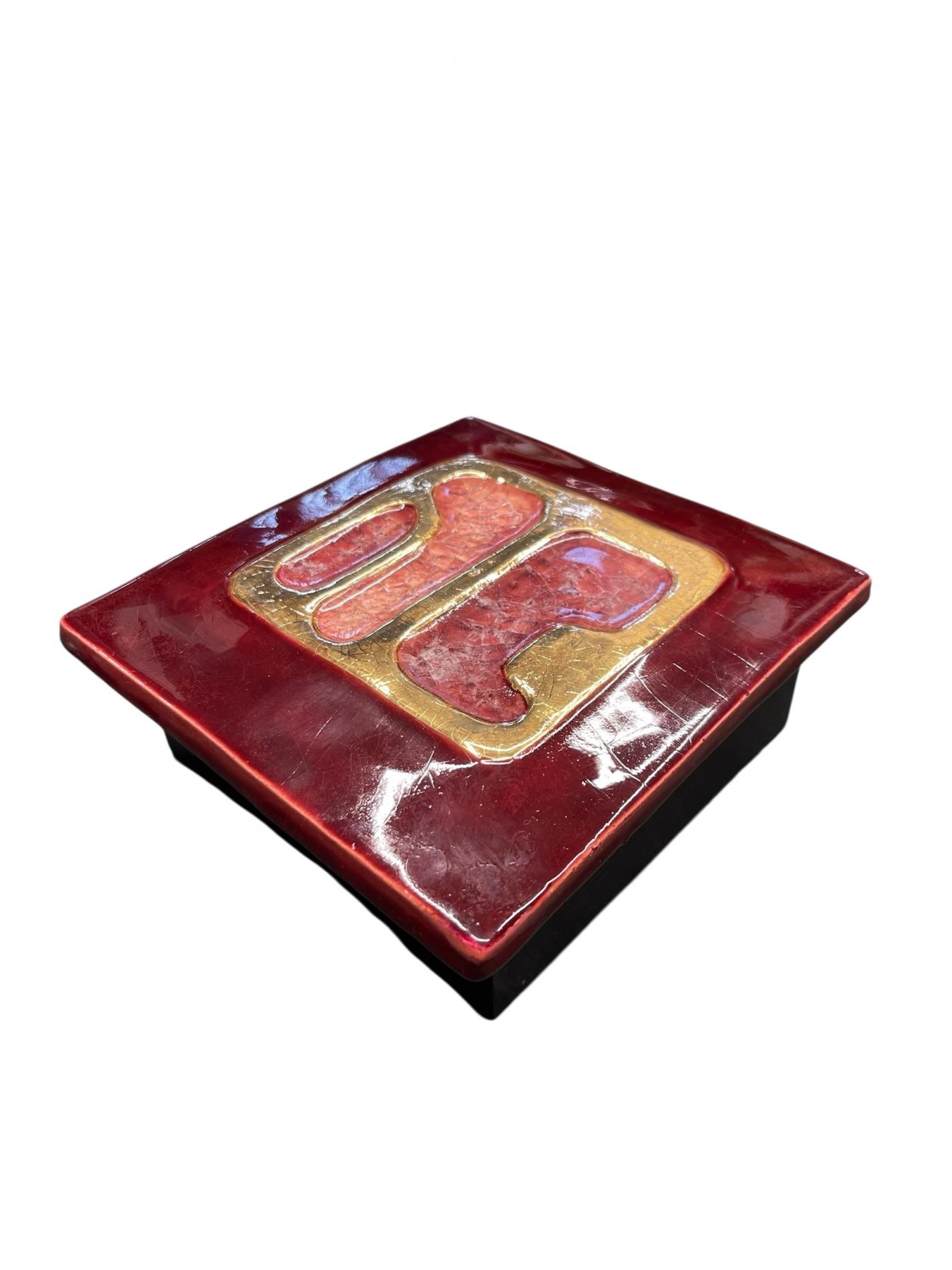 Mithe Espelt - 1970's Decorative ceramic box by Mithé Espelt