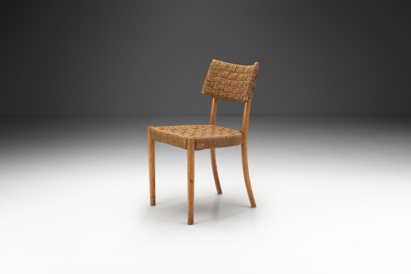 "Model 1462" Dining Chair by Karl Schrøder for Fritz Hansen, Denmark 1930s