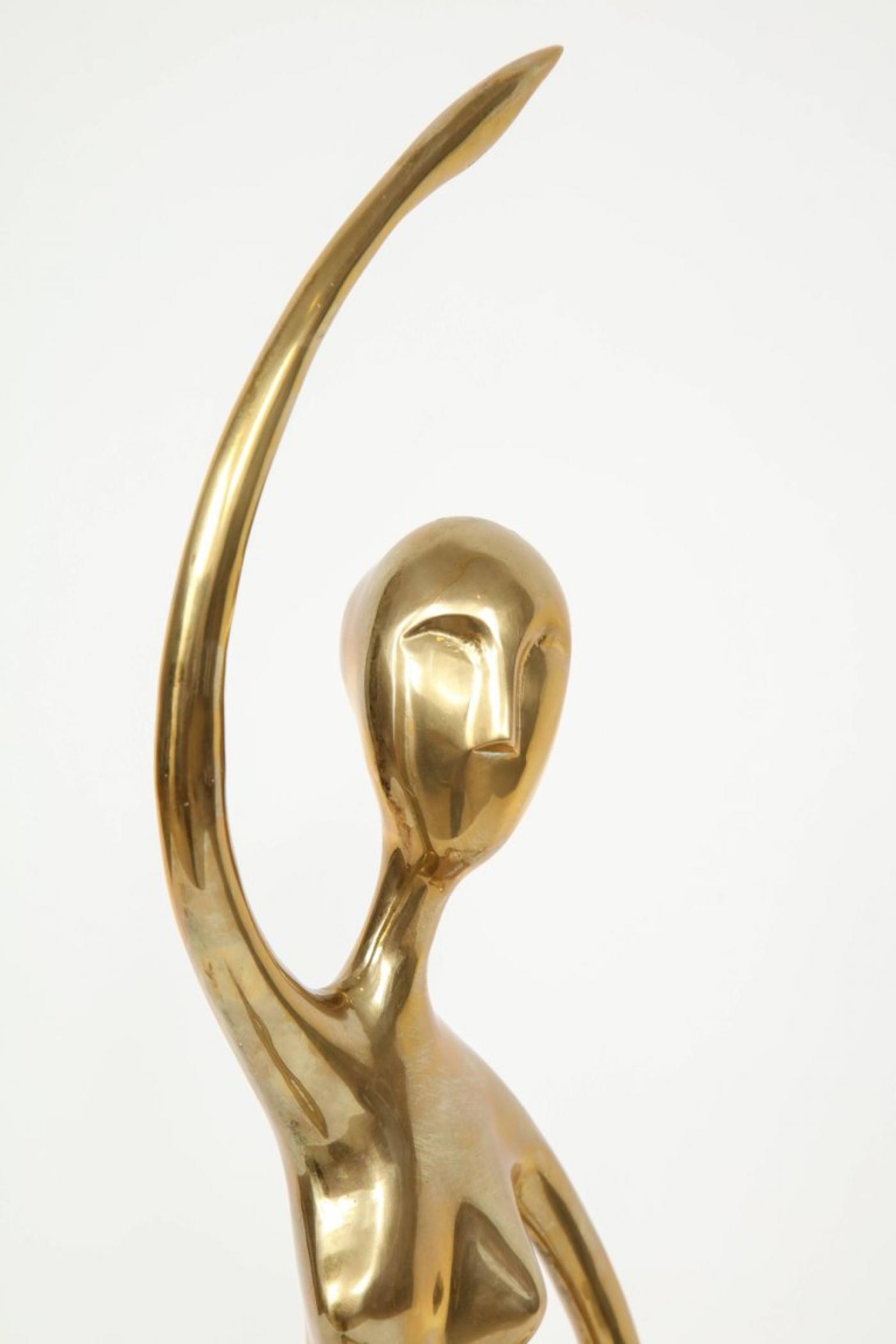 Jaru - Modernist Brass Yoga Figure