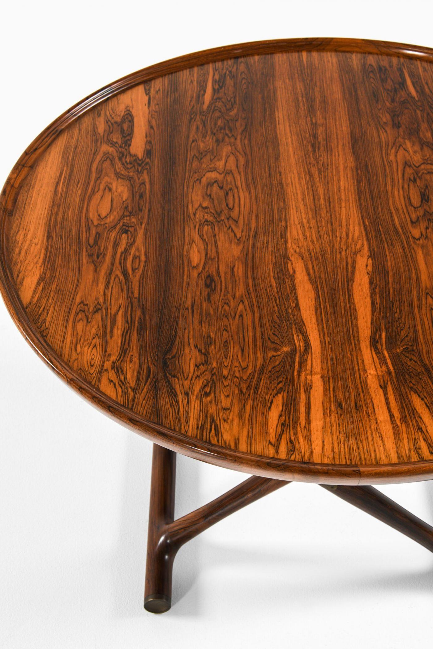 Mogens Lassen - 'Egyptian Table' in Rosewood and Brass by Mogens Lassen ...
