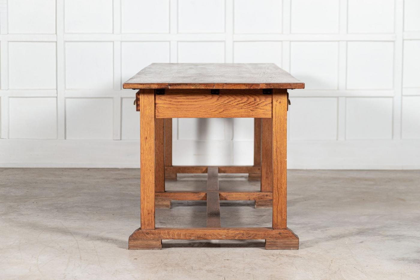 Monumental English Oak Refectory Table