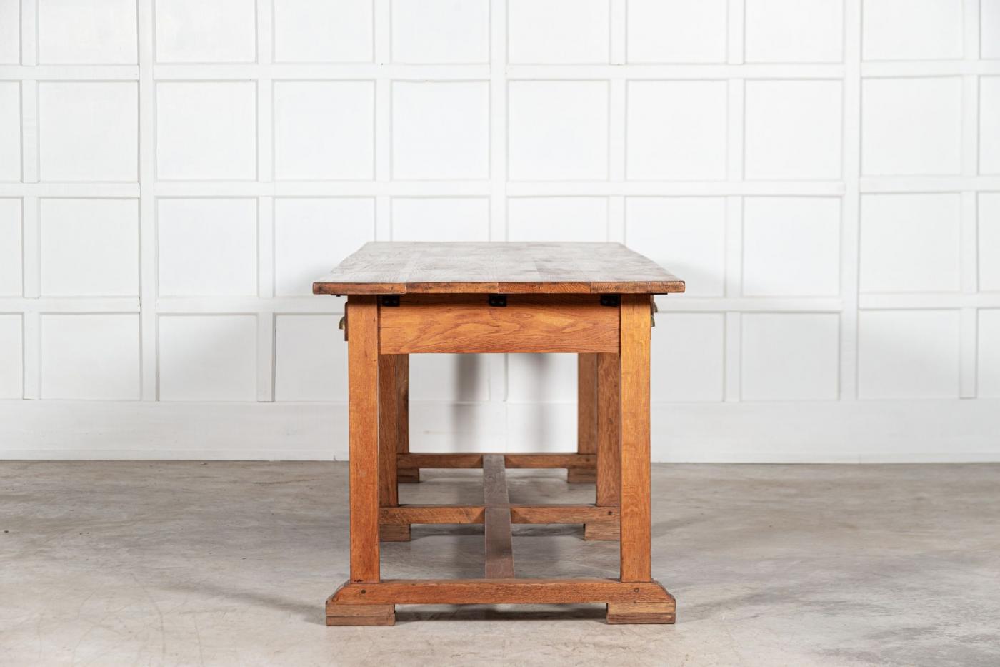 Monumental English Oak Refectory Table