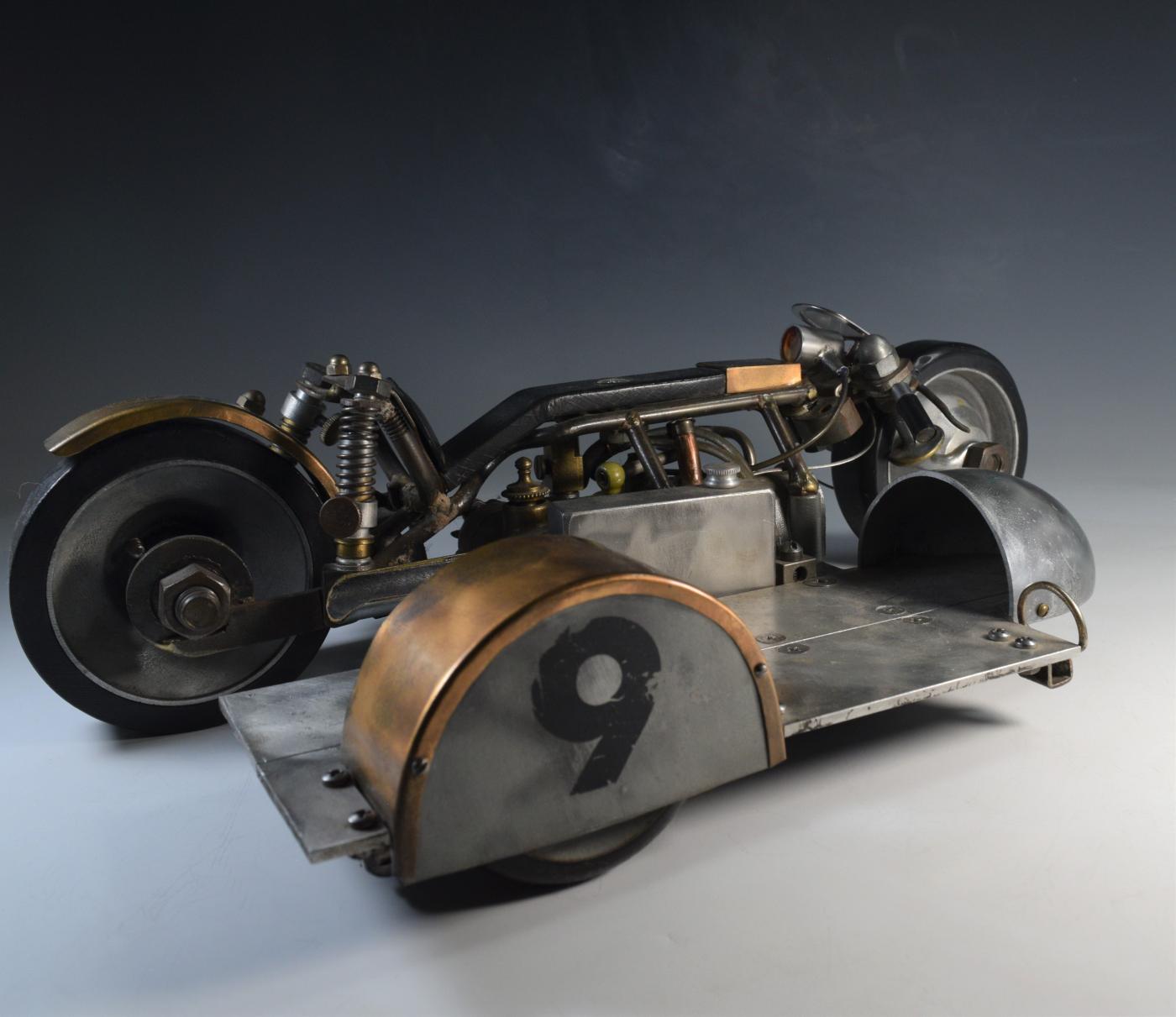 Harley Davidson - Motorcycle One of a Kind Machine Age Sculpture by ...