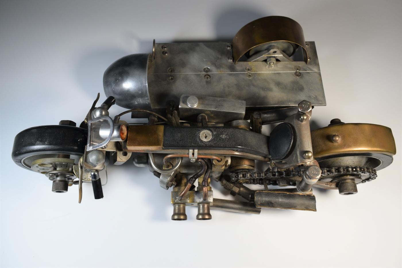 Harley Davidson - Motorcycle One of a Kind Machine Age Sculpture by ...