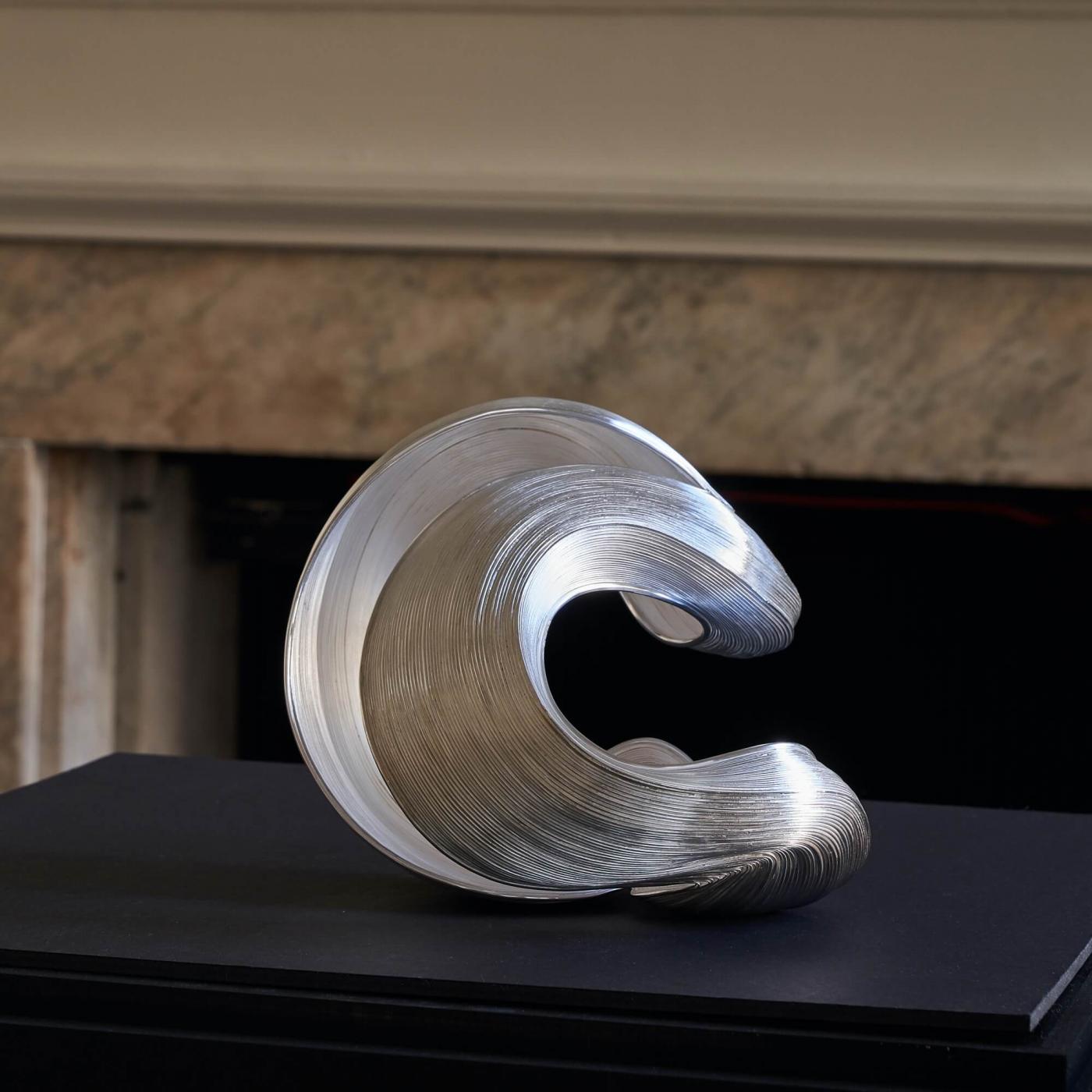 Nan Nan Liu - Contemporary abstract silver sculpture by Nan Nan Liu