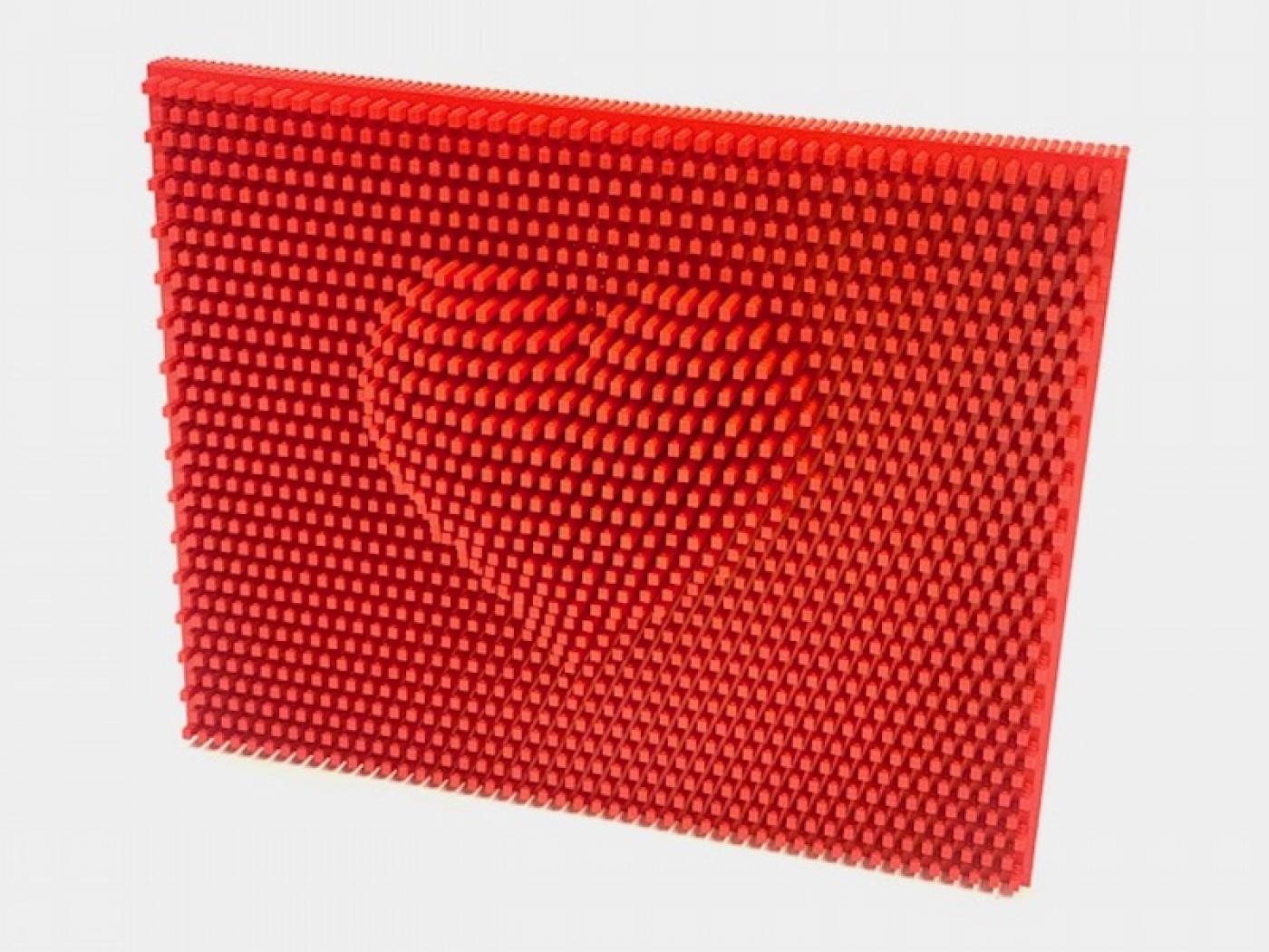 Nathan Sawaya - Red Heart Bed of Nails, Nathan Sawaya