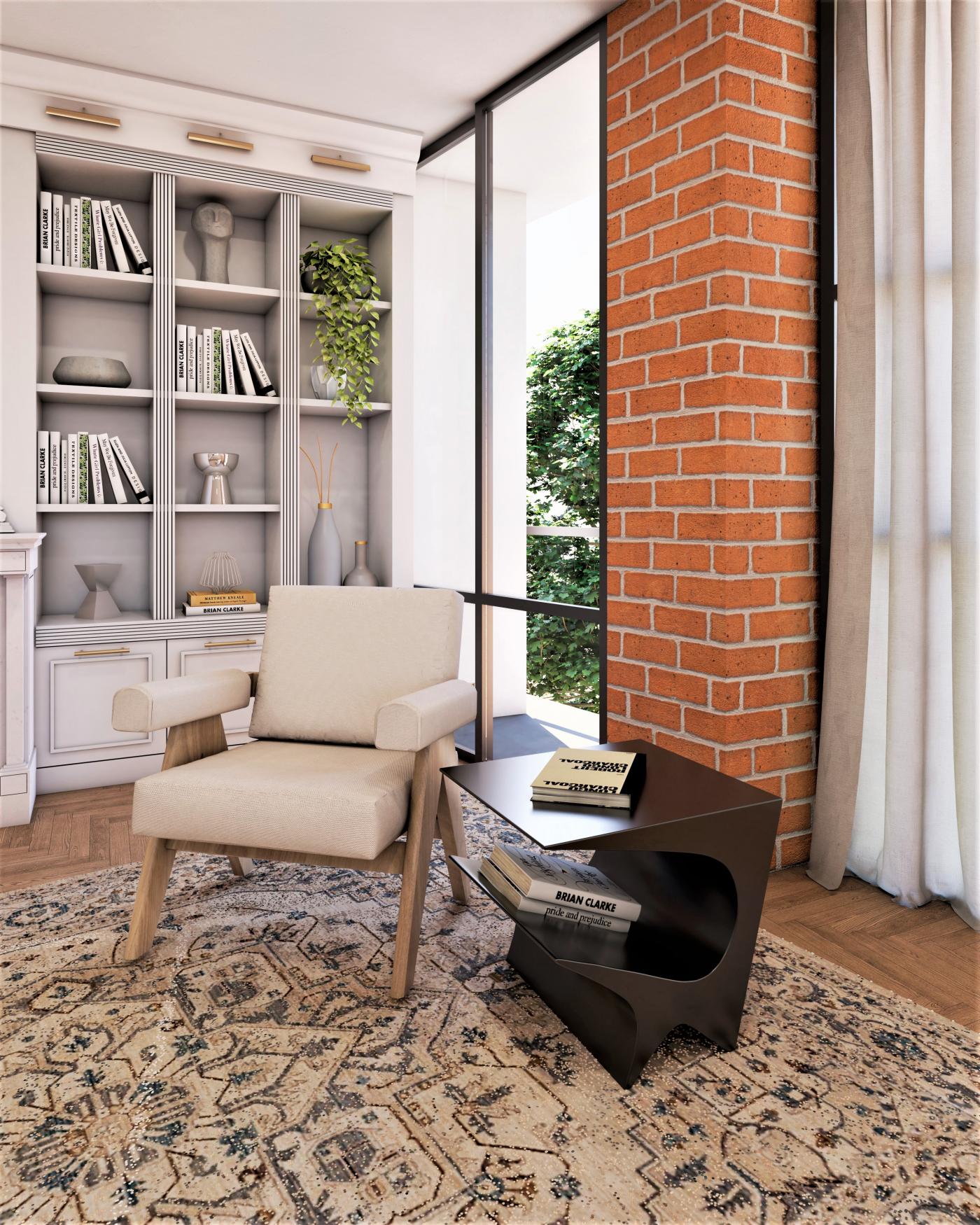 Neal Aronowitz - Star Axis Side Table in Black Powder Coated Aluminum