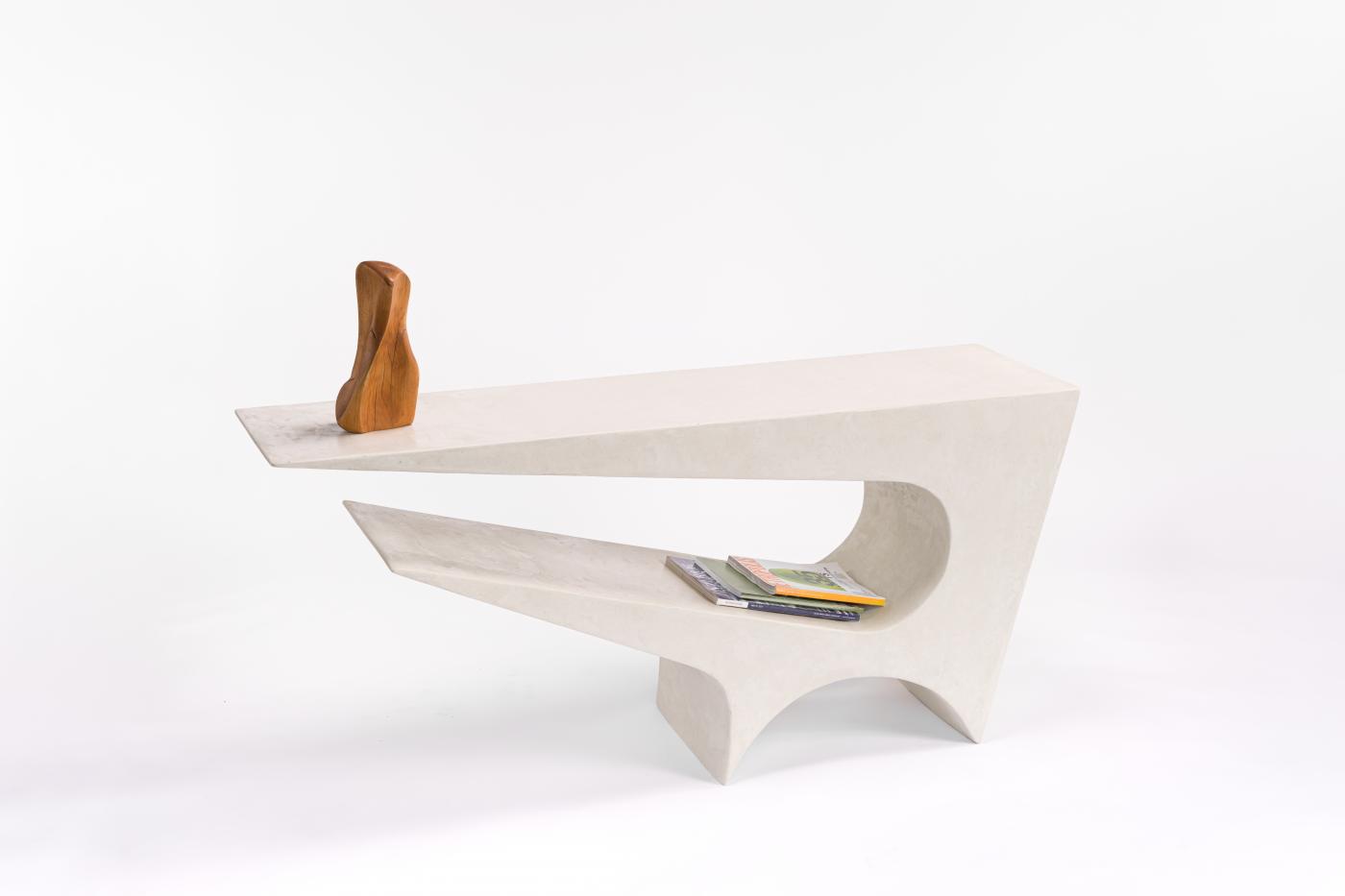 Neal Aronowitz - Star Axis Console in Polished Concrete by Neal Aronowitz