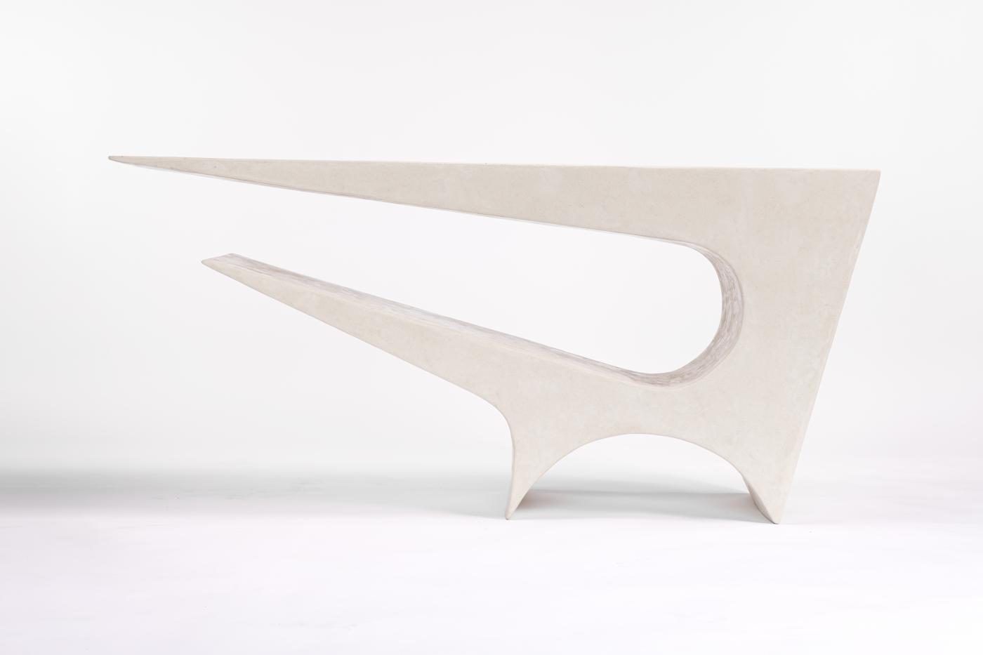 Neal Aronowitz - Star Axis Console in Polished Concrete by Neal Aronowitz