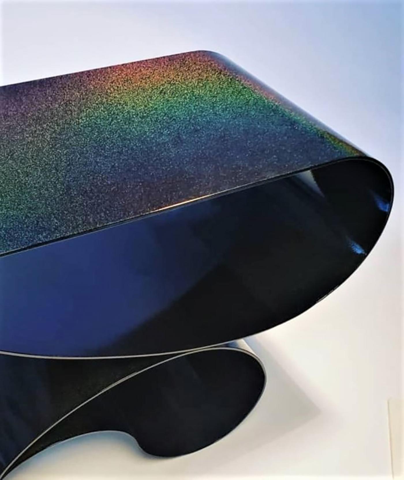 Neal Aronowitz - Whorl Console In Iridescent Black Aluminum