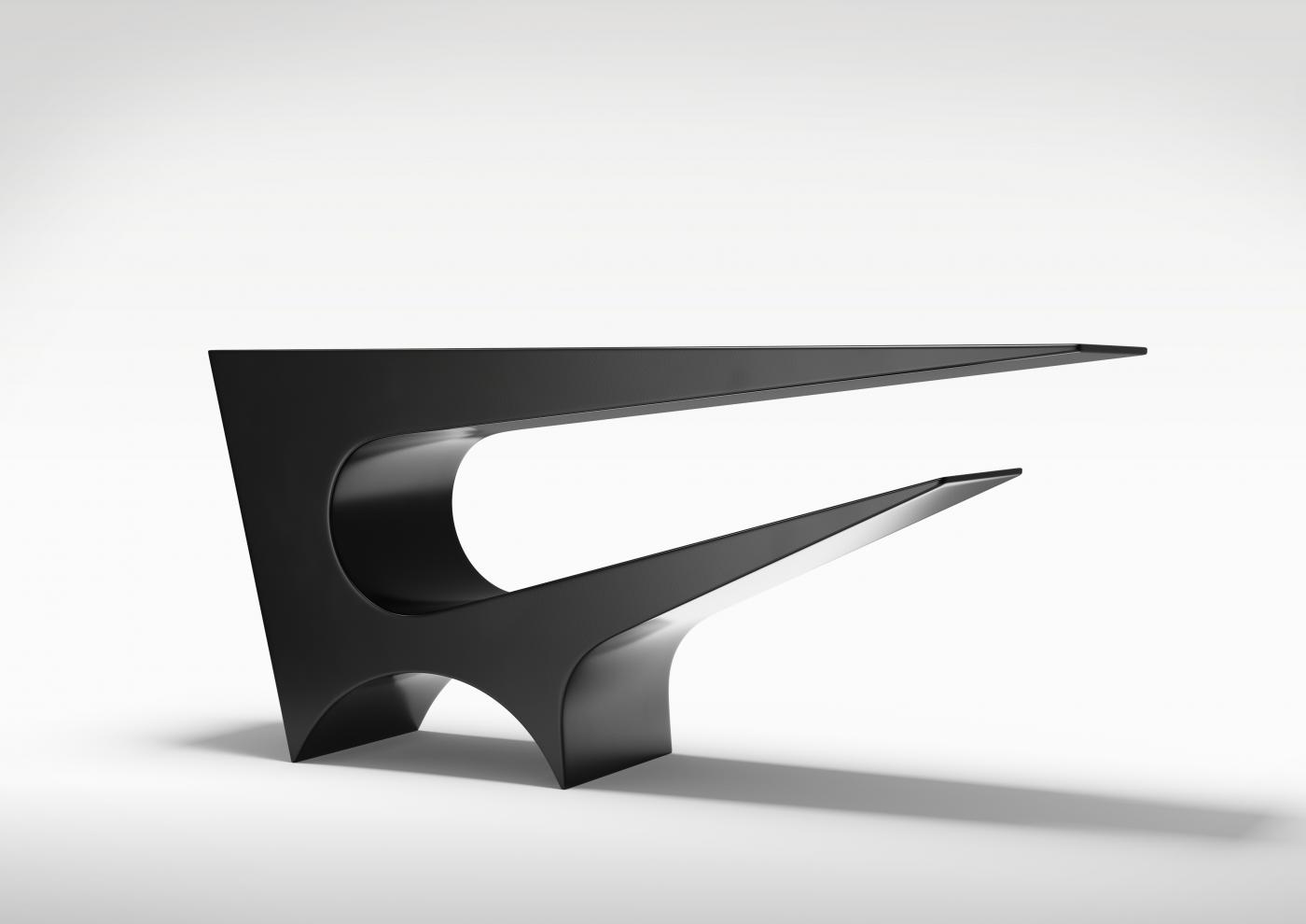 Neal Aronowitz - Star Axis Console in Black Matte Aluminum by Neal ...