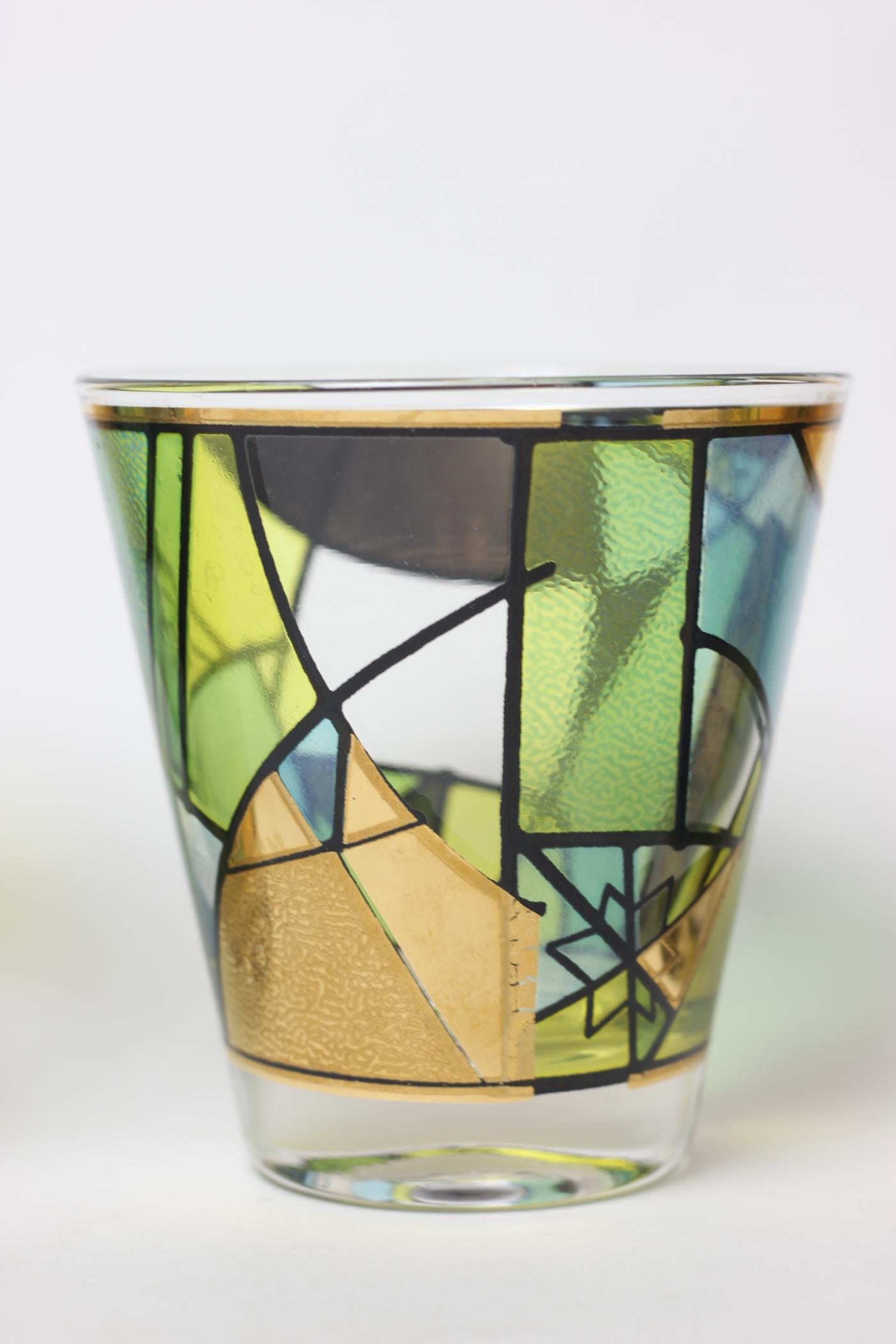 Ned Harris - Set of Four Lowball Glassware by Ned Harris, 1960, United ...