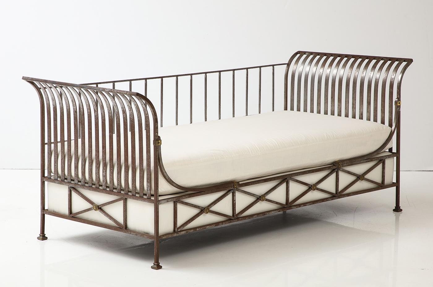 Neoclassical Style Steel Daybed, circa 1960