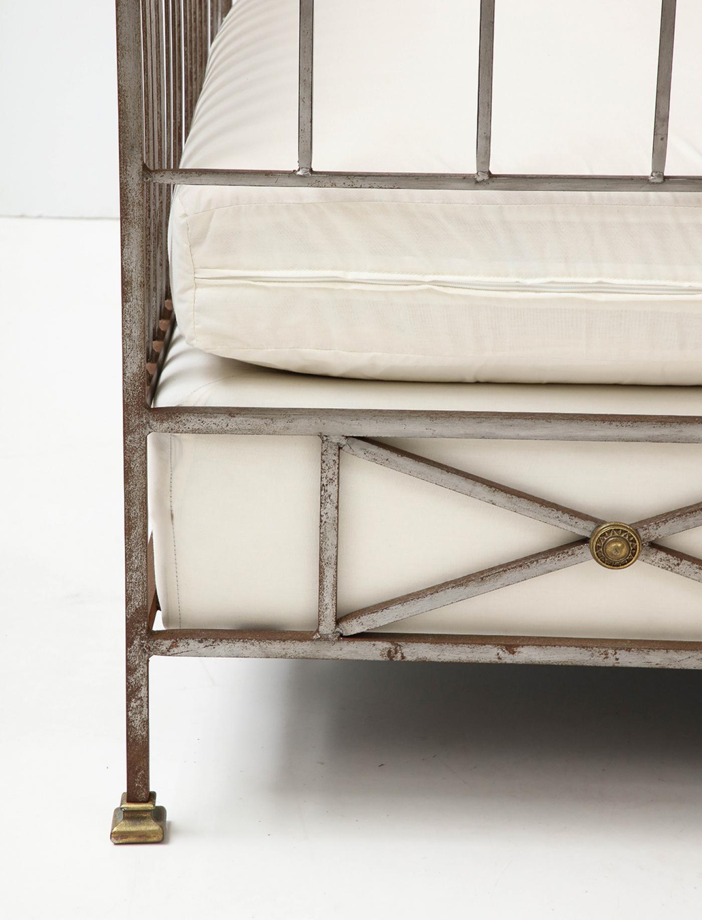 Neoclassical Style Steel Daybed, circa 1960