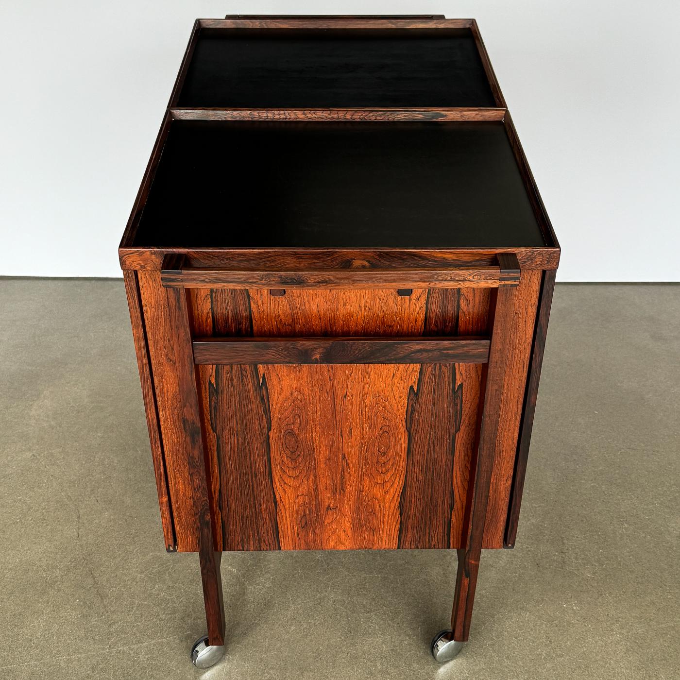 Niels Erik Glasdam Jensen - Rosewood Expandable Bar Cart Cabinet by ...