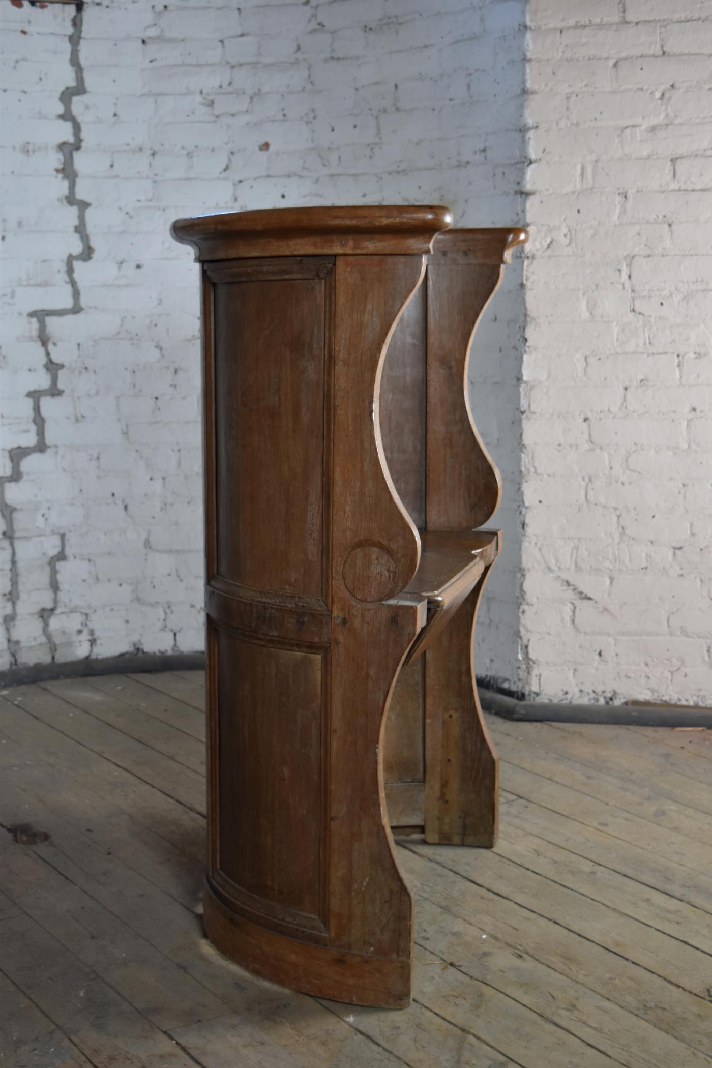 Northern European Baroque, 17th Century Barrel-Back Seat or pew