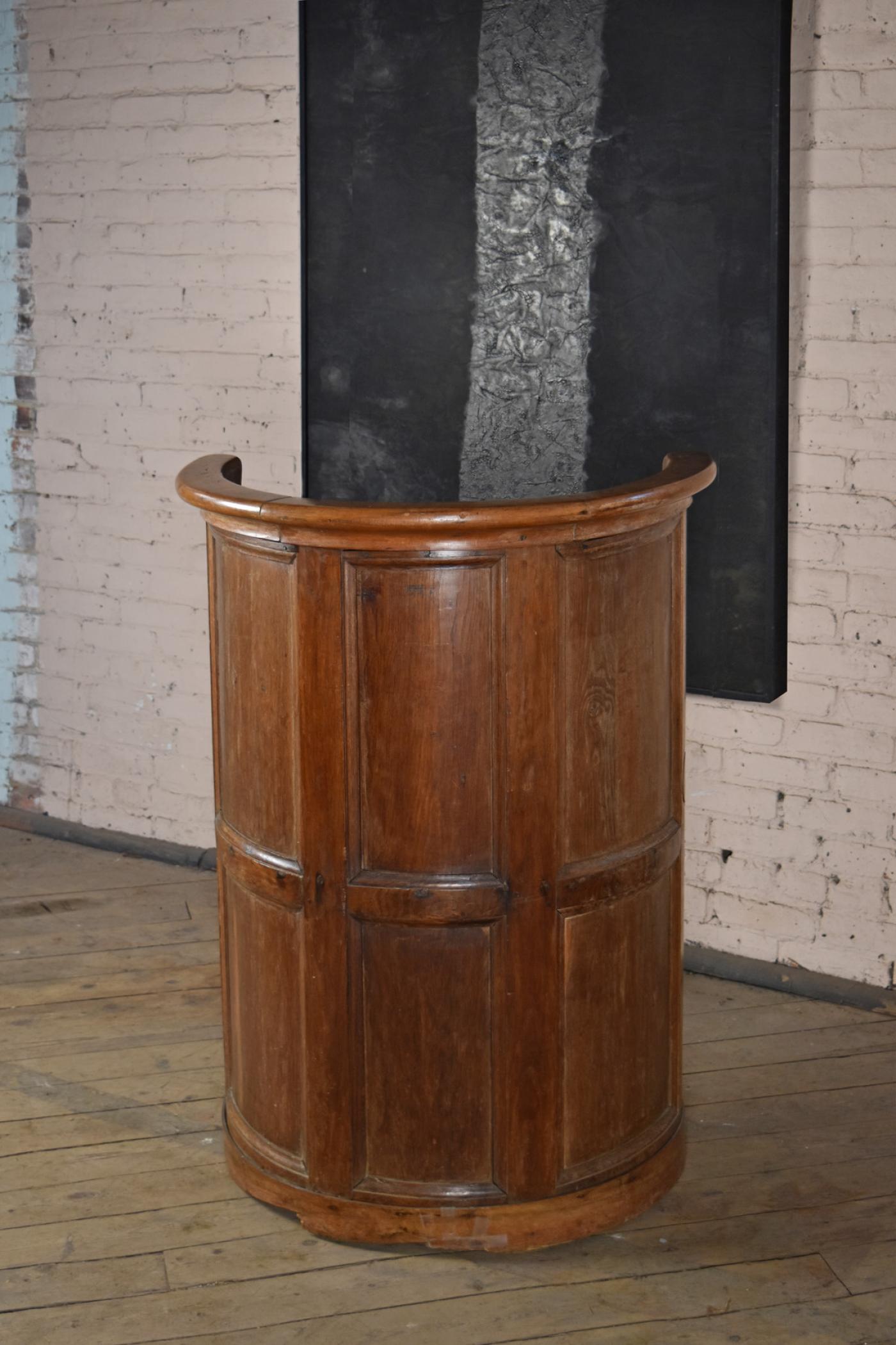 Northern European Baroque, 17th Century Barrel-Back Seat or pew