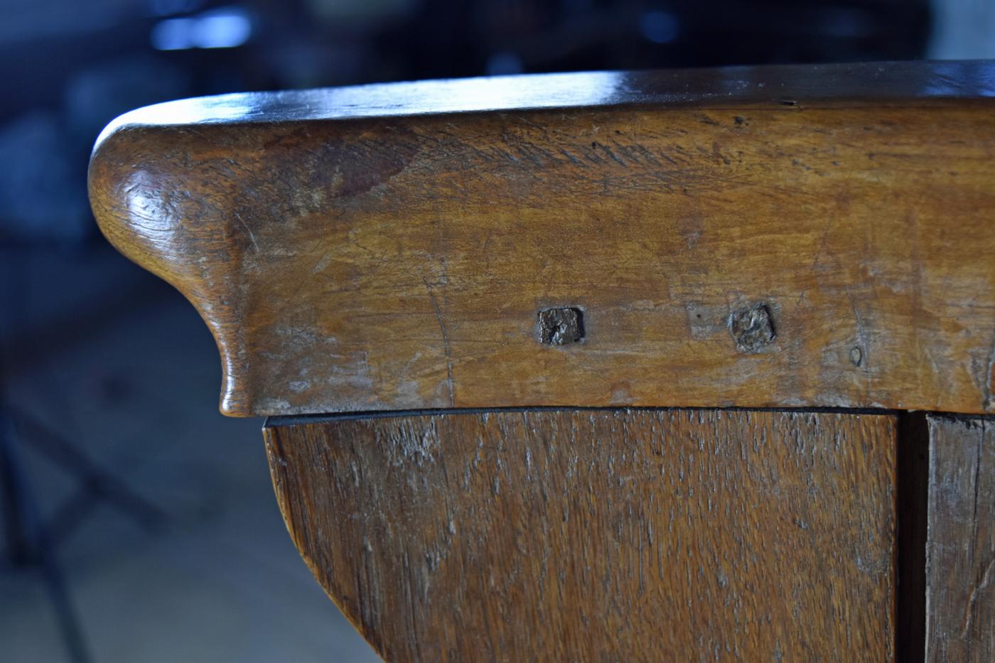 Northern European Baroque, 17th Century Barrel-Back Seat or pew
