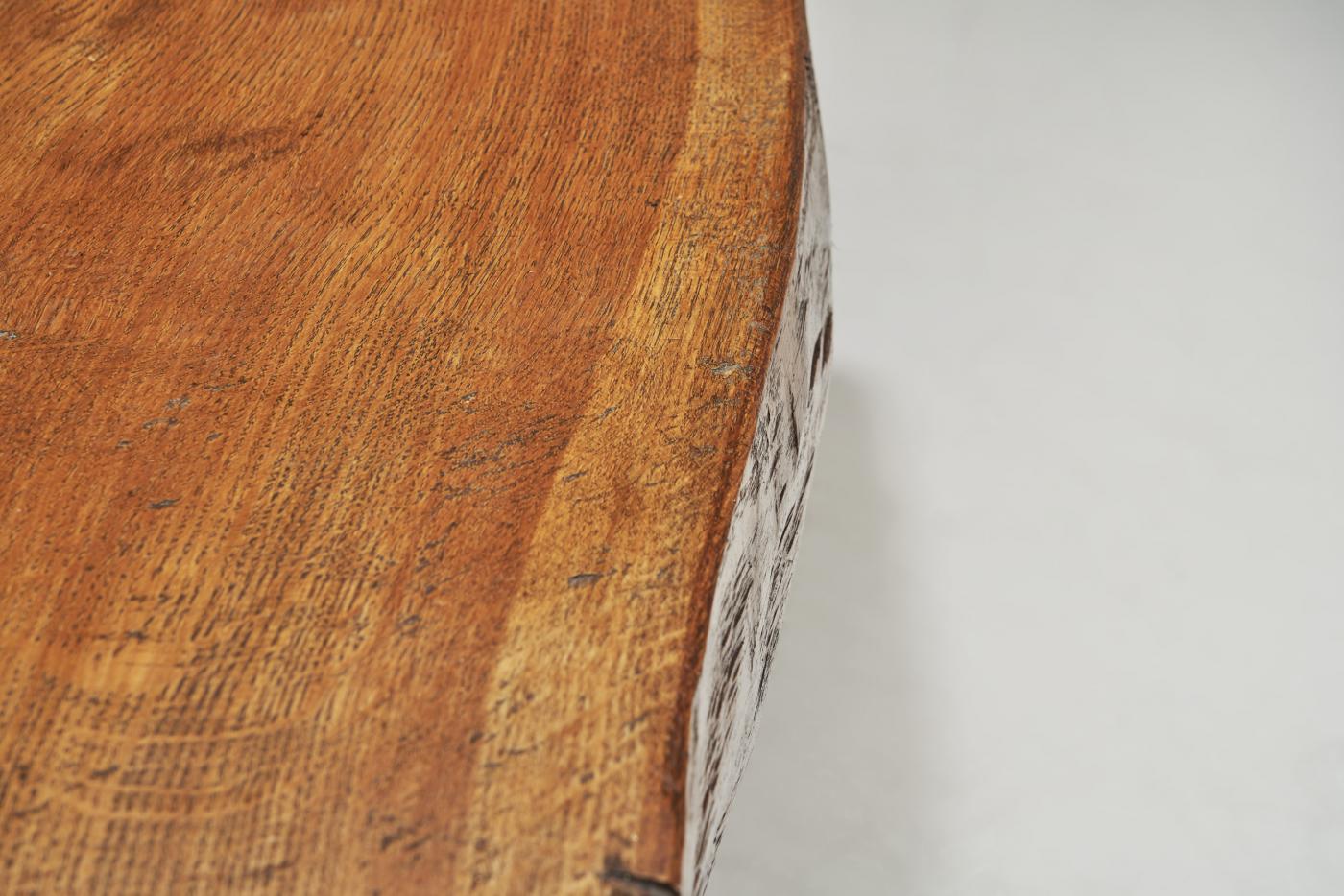 Norwegian Solid Wood Dining Table, Norway early 20th century