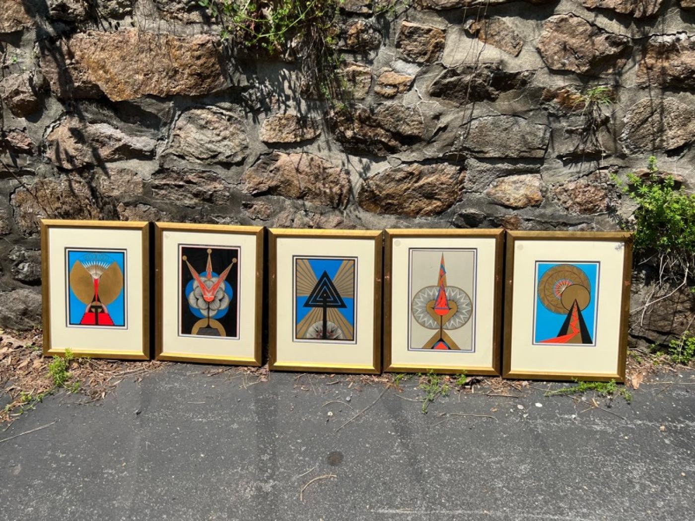 OLGA FROBE-KAPTEYN - EXCEPTIONAL SET OF 14 ART DECO ERA LITHOGRAPHS BY ...