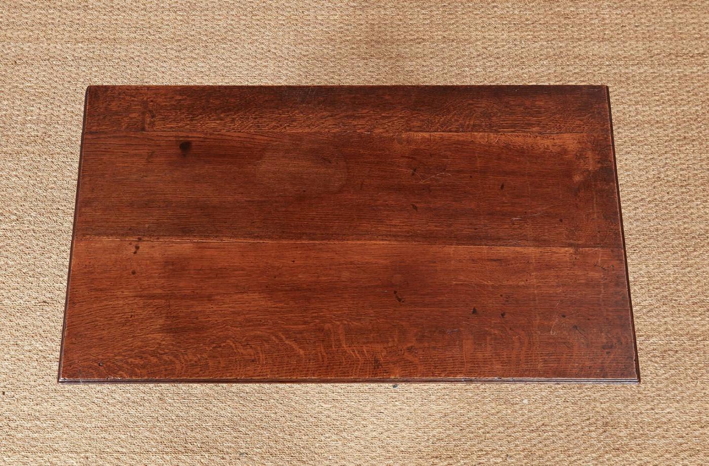 Oak Lowboy with Open Scrollwork Apron