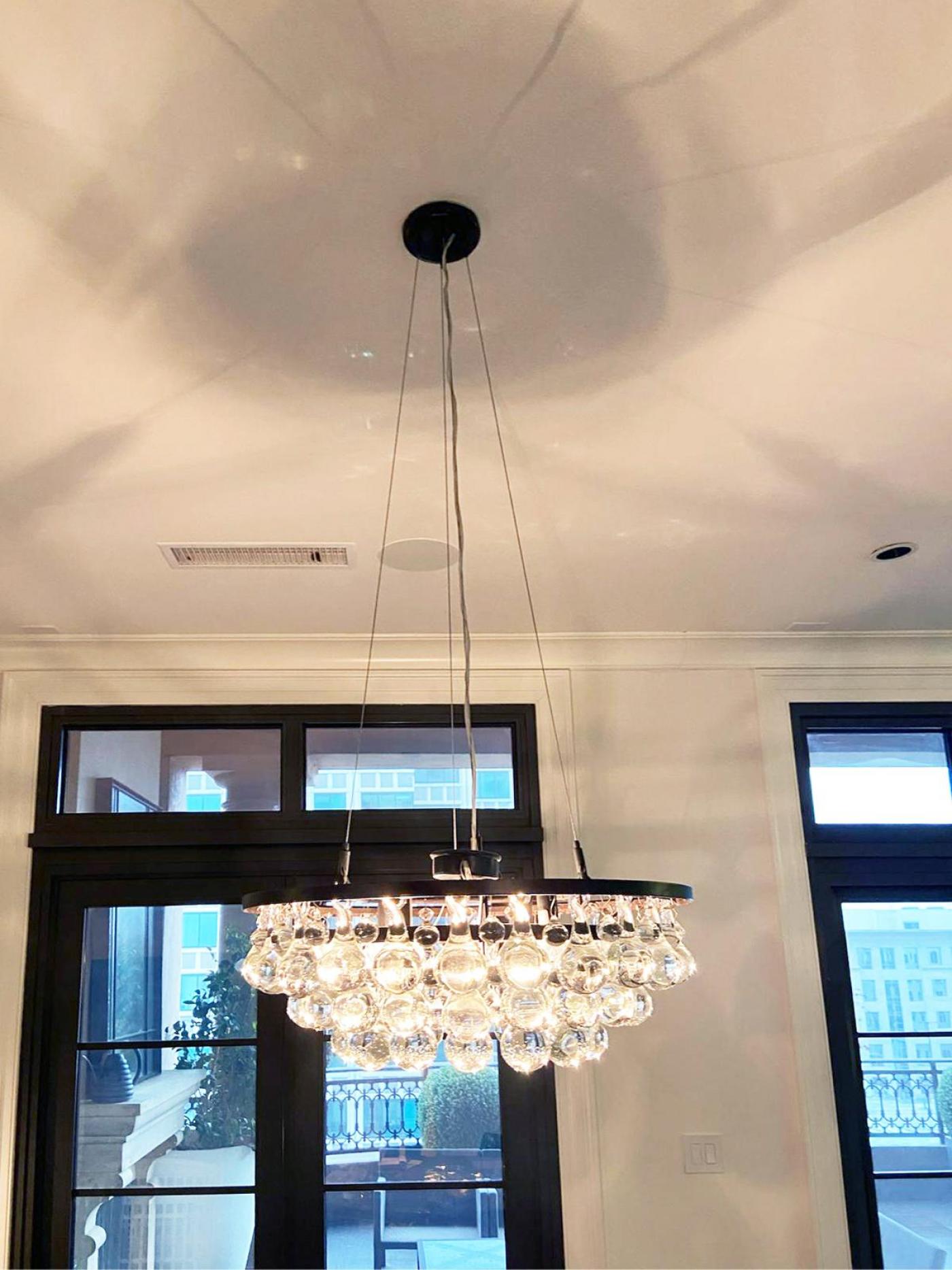 Ochre Arctic Pear Chandelier Round, Dark Bronze 60cm/24in