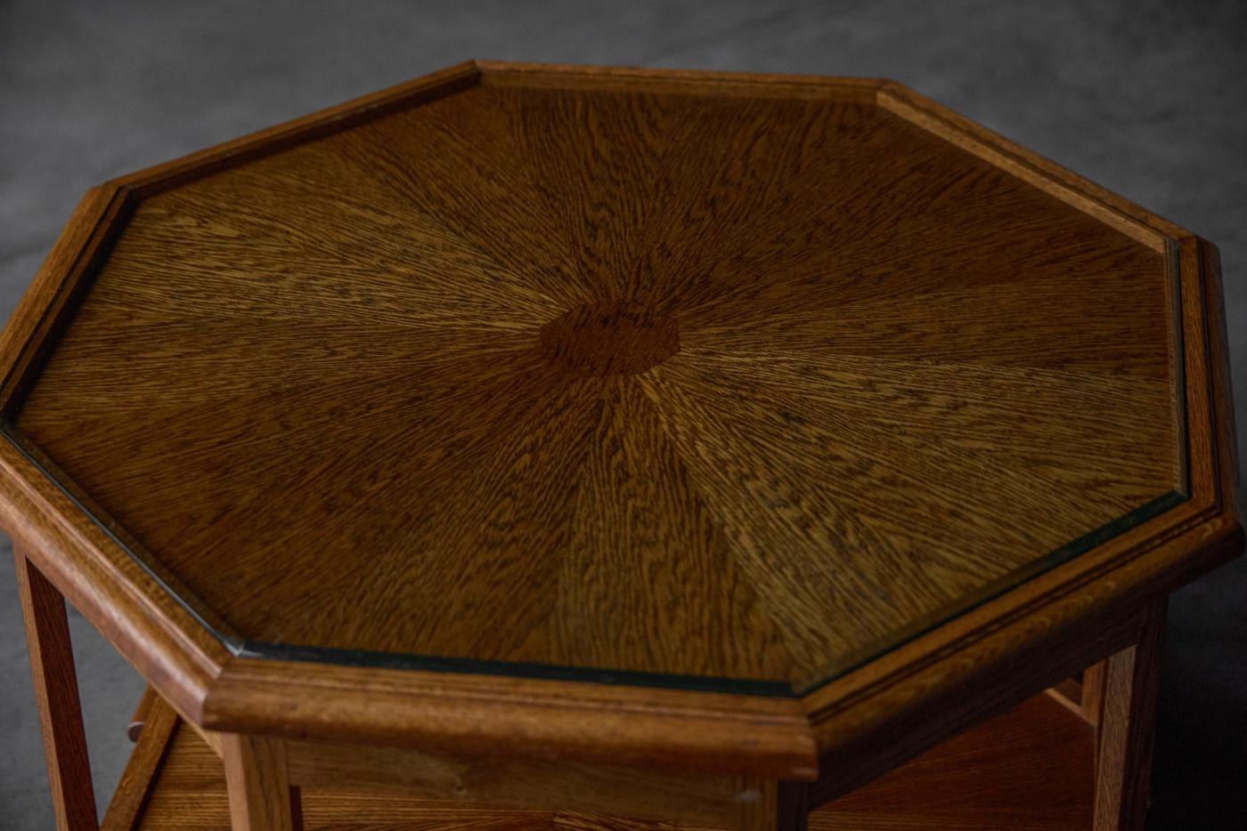 Octagonal Art Deco Coffee Table, France, 1930s