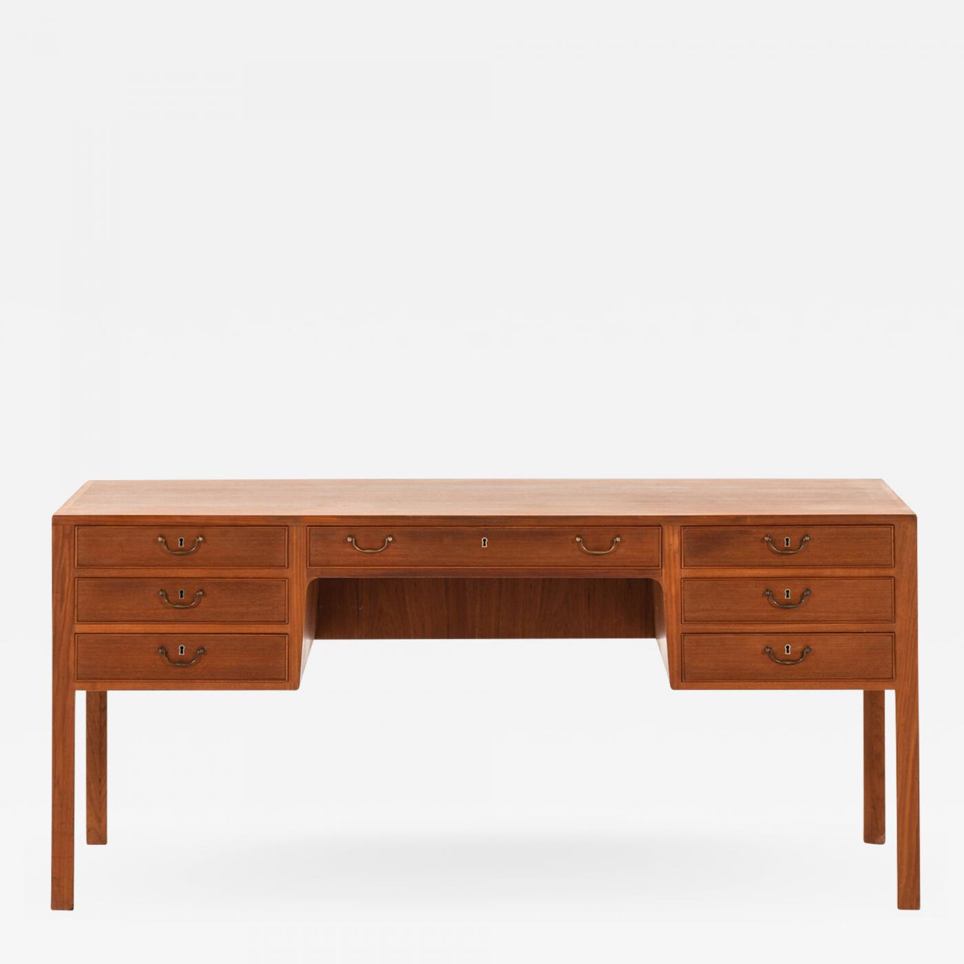 Ole Wanscher Desk Produced by Cabinetmaker A.J. Iversen