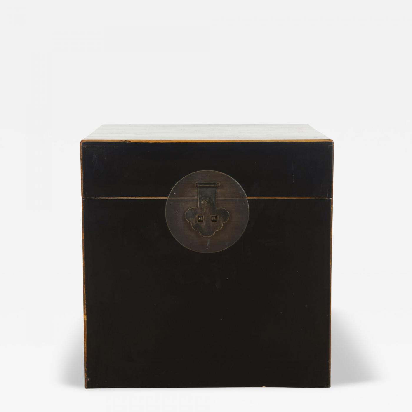 Oriental Lacquered Cube Chest