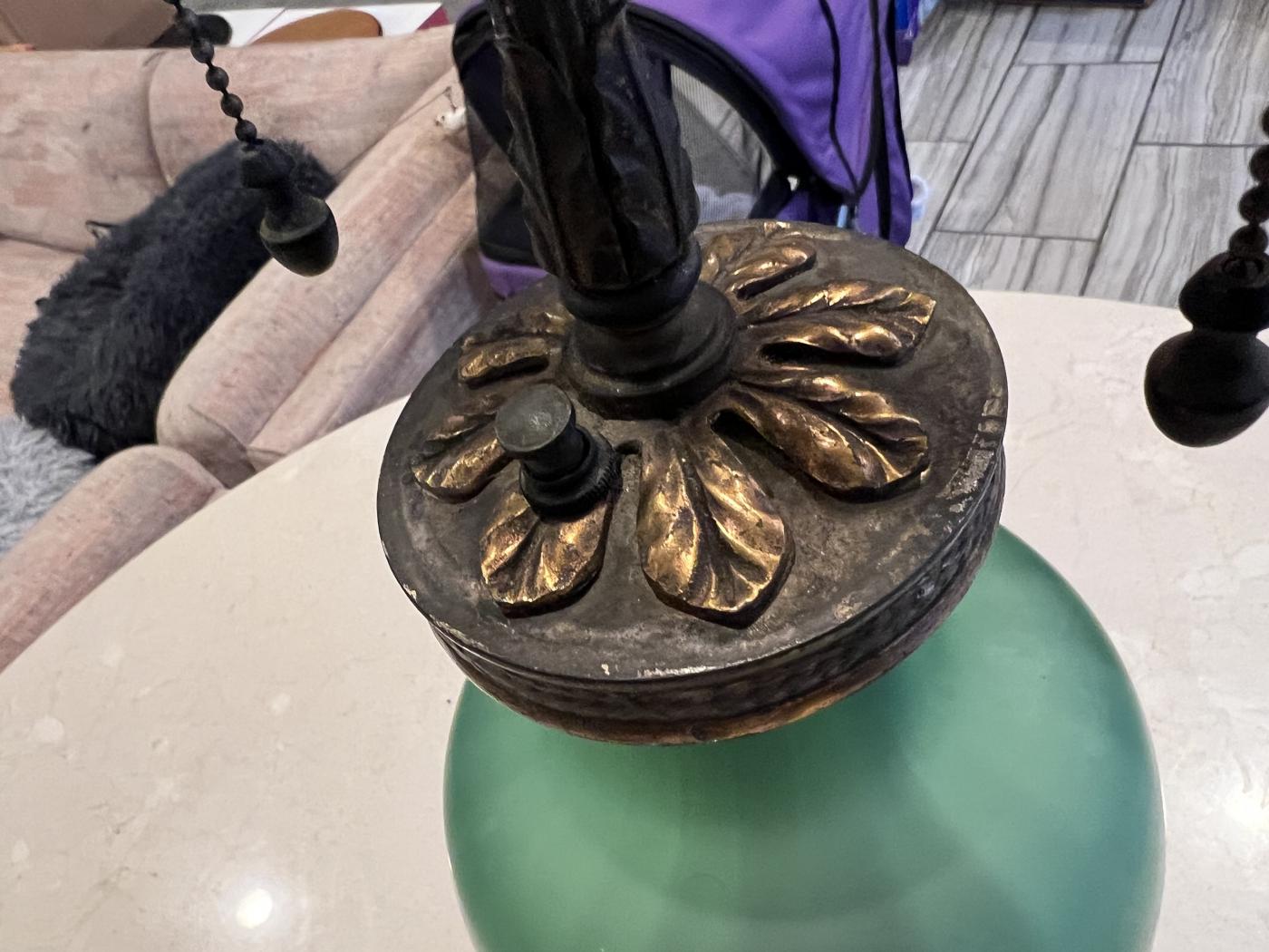 Oscar Bruno Bach - SUPERB GILT BRONZE AND STEUBEN GLASS BACCHUS FACE ...