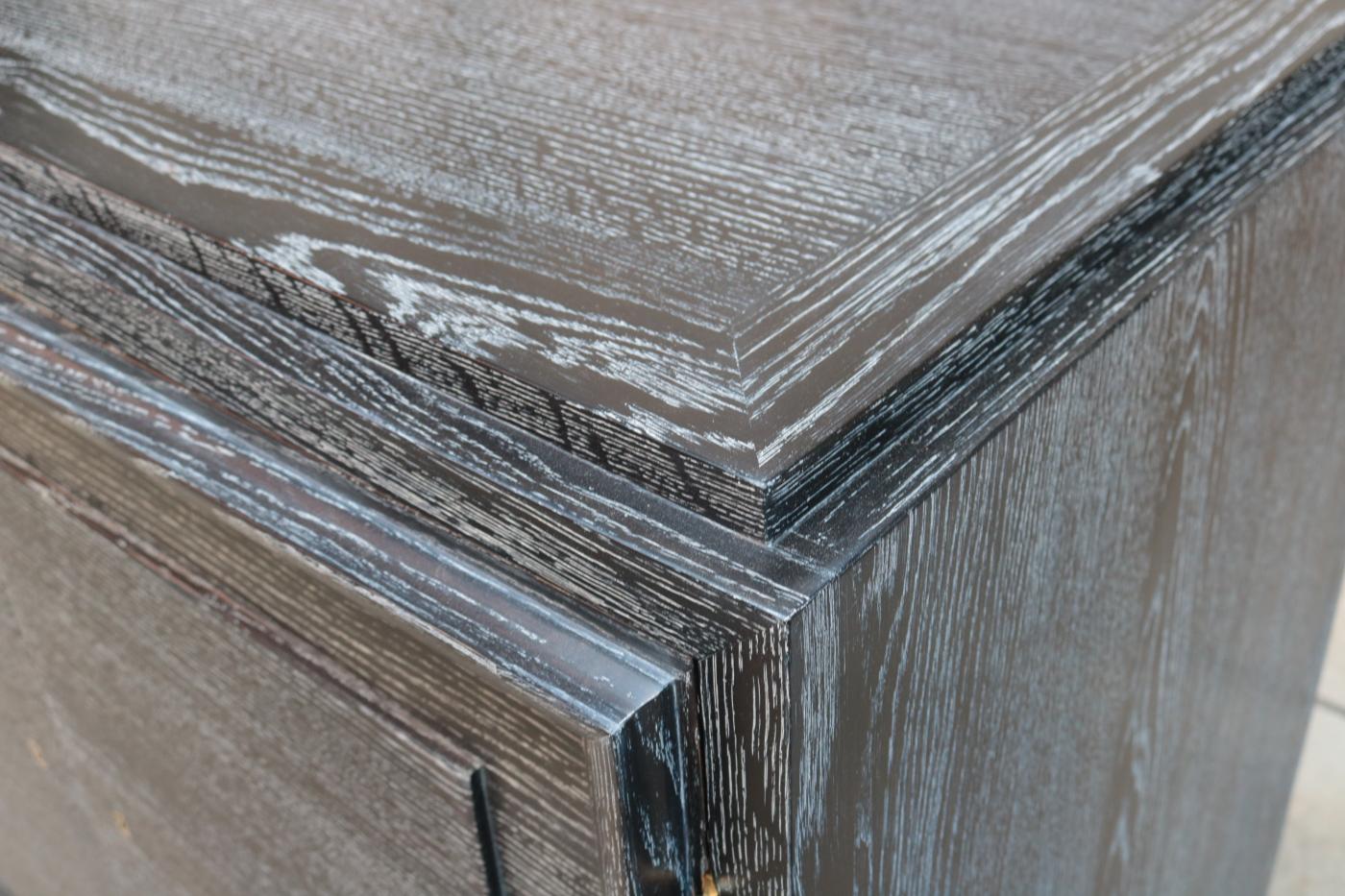 PAIR OF MODERNIST CERUSED OAK CABINETS