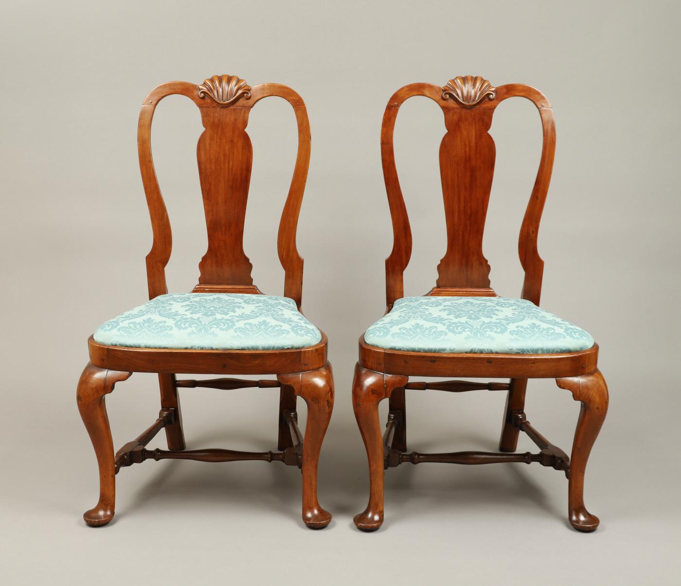 PAIR OF QUEEN ANNE SIDE CHAIRS
