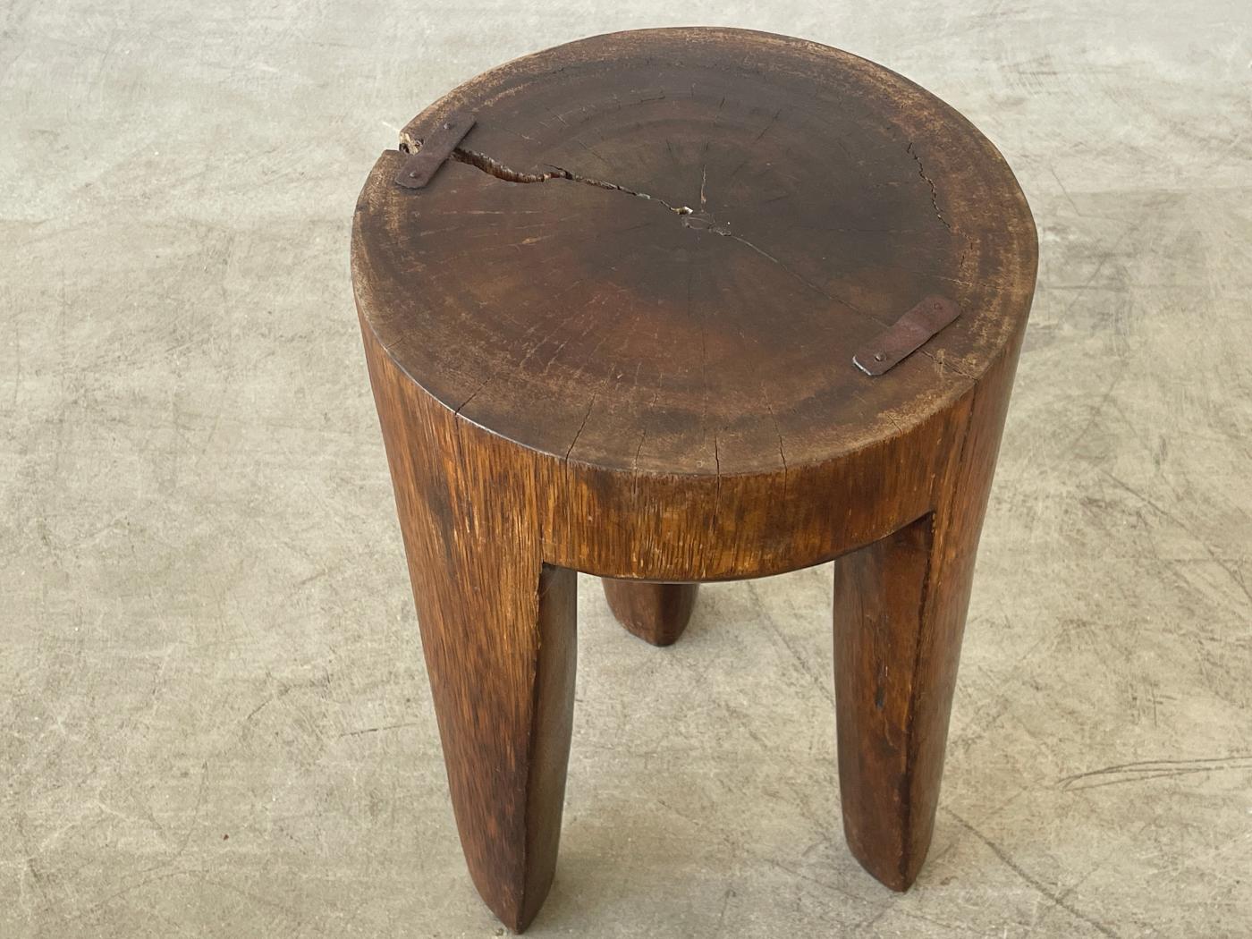 PRIMITIVE WOOD STOOL