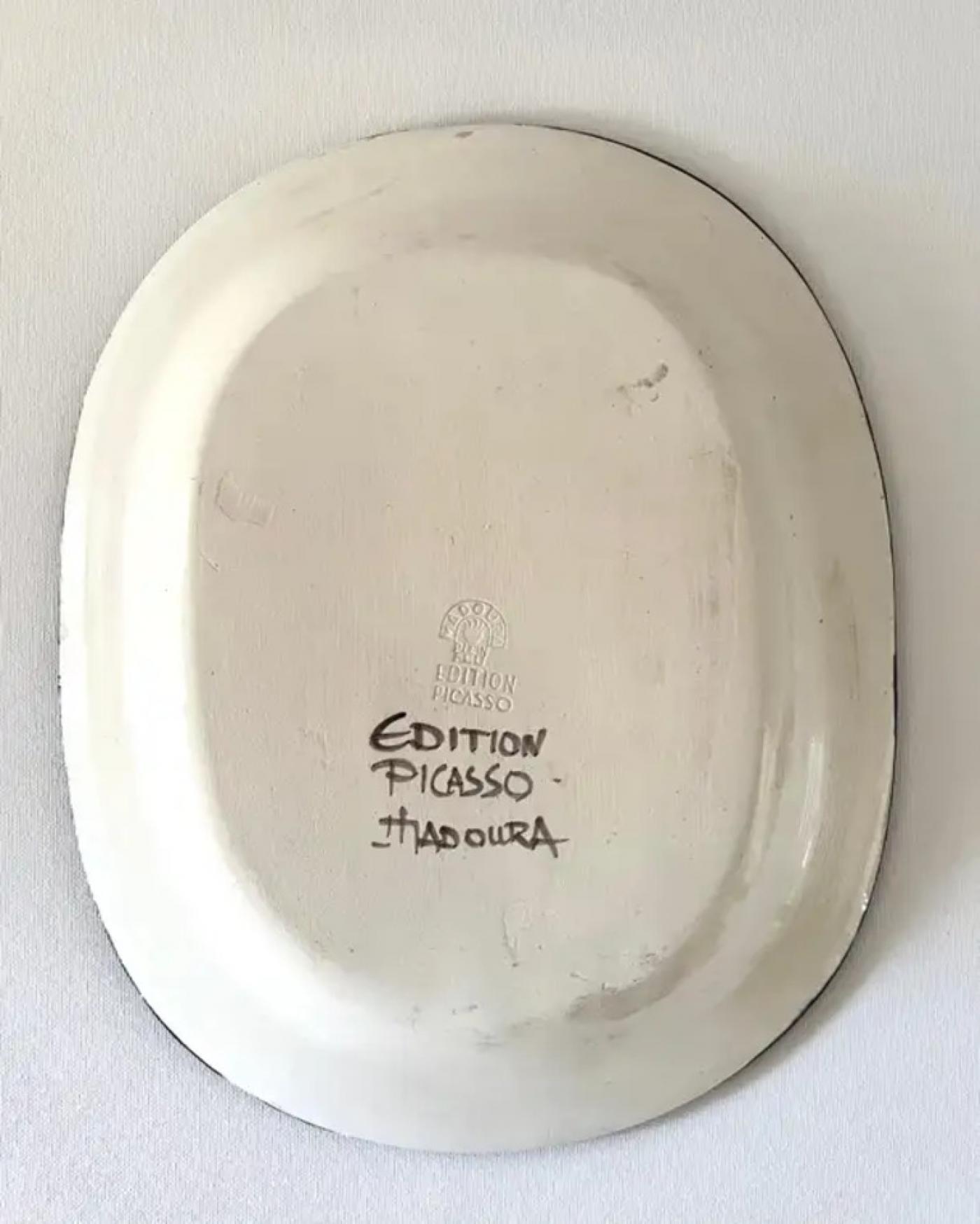 Pablo Picasso - Ceramic Plate Visage Gris 'Grey Face' A.R. 206 by Pablo ...