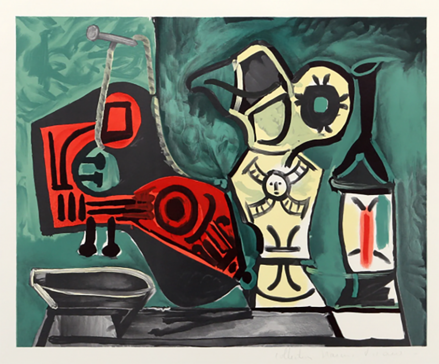 Pablo Picasso - Composition a la Mandoline